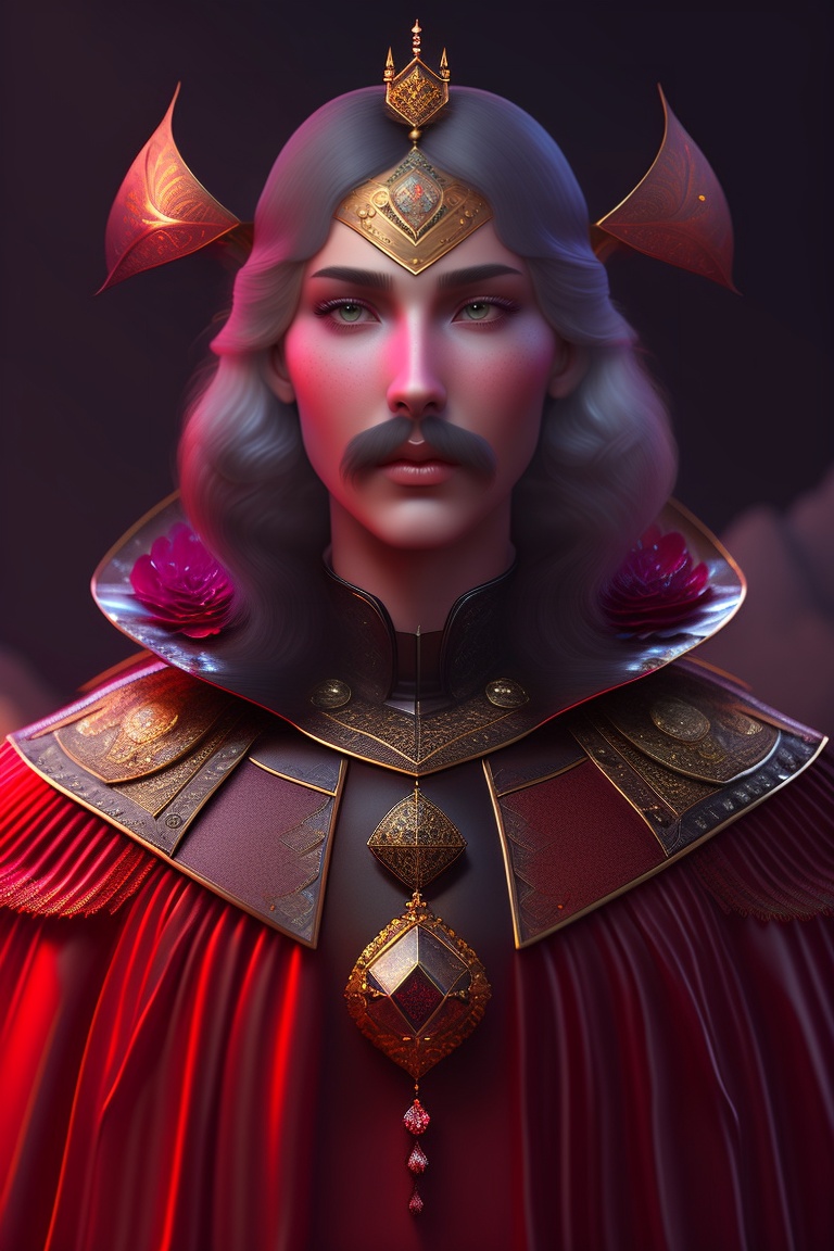 Lexica - Well composed gothic style portrait, blood lotus on a mountain ...