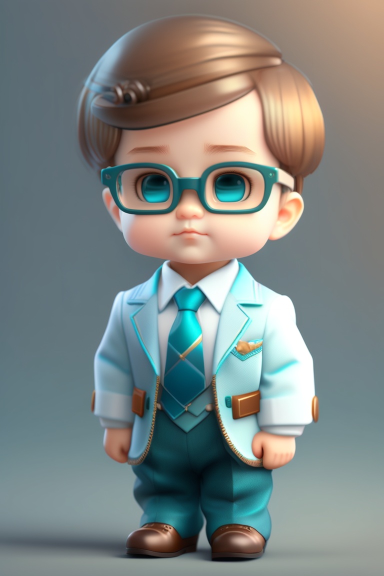 Lexica - Cute and adorable cartoon anthropomorphic baby boy in ...