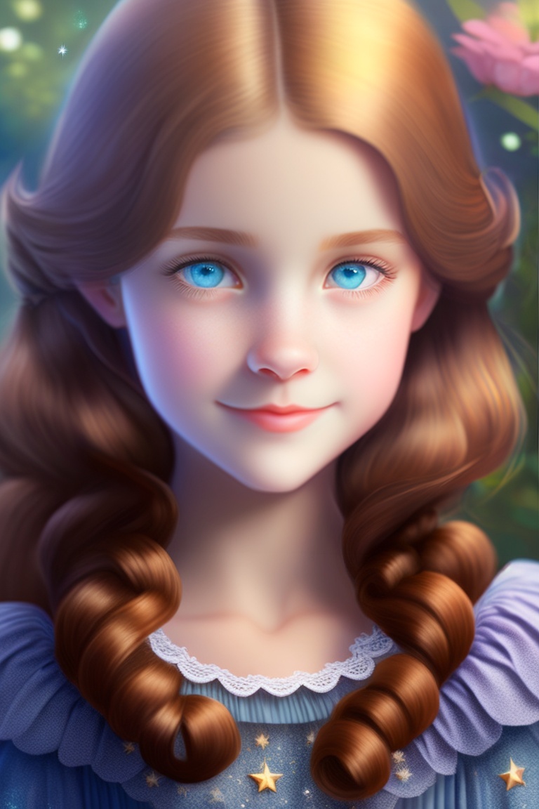 Lexica - Alice was a young girl with sparkling blue eyes that shone ...