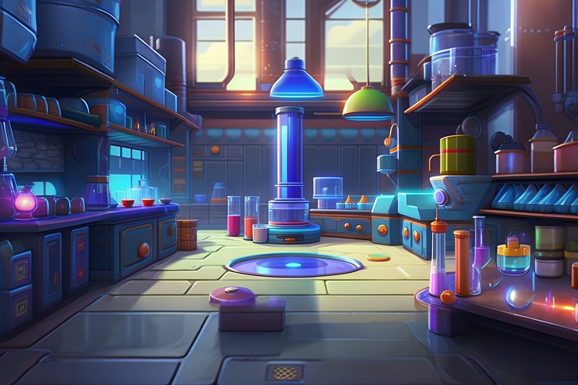 Animated Laboratory Background