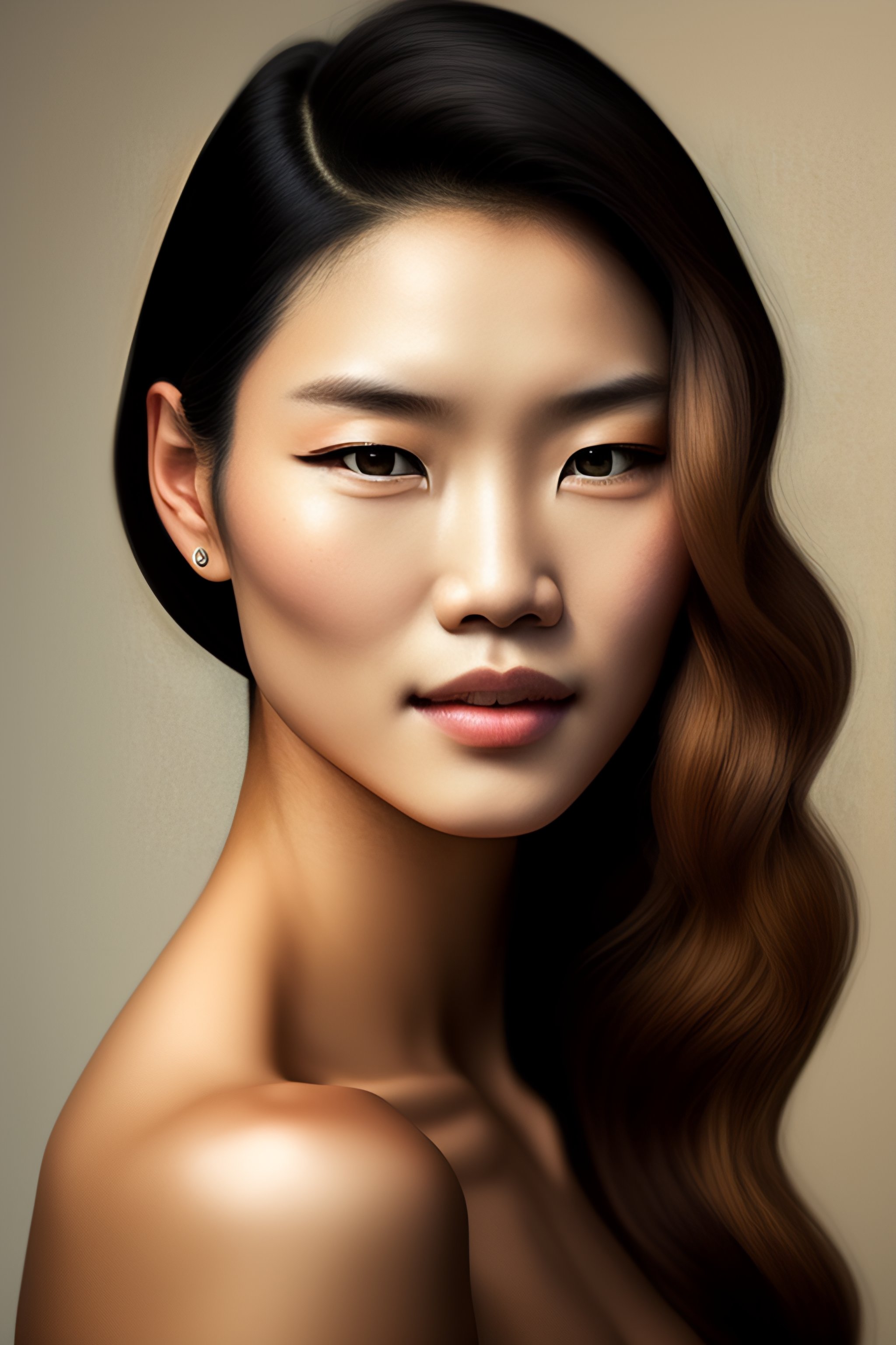 Lexica - A portrait of female model with good skin