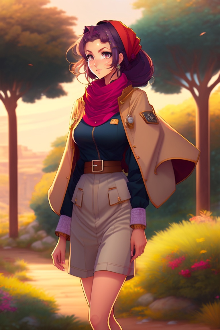 Lexica - 90's vintage Anime cartoon Style, Moroccan Woman, 20 years old ...