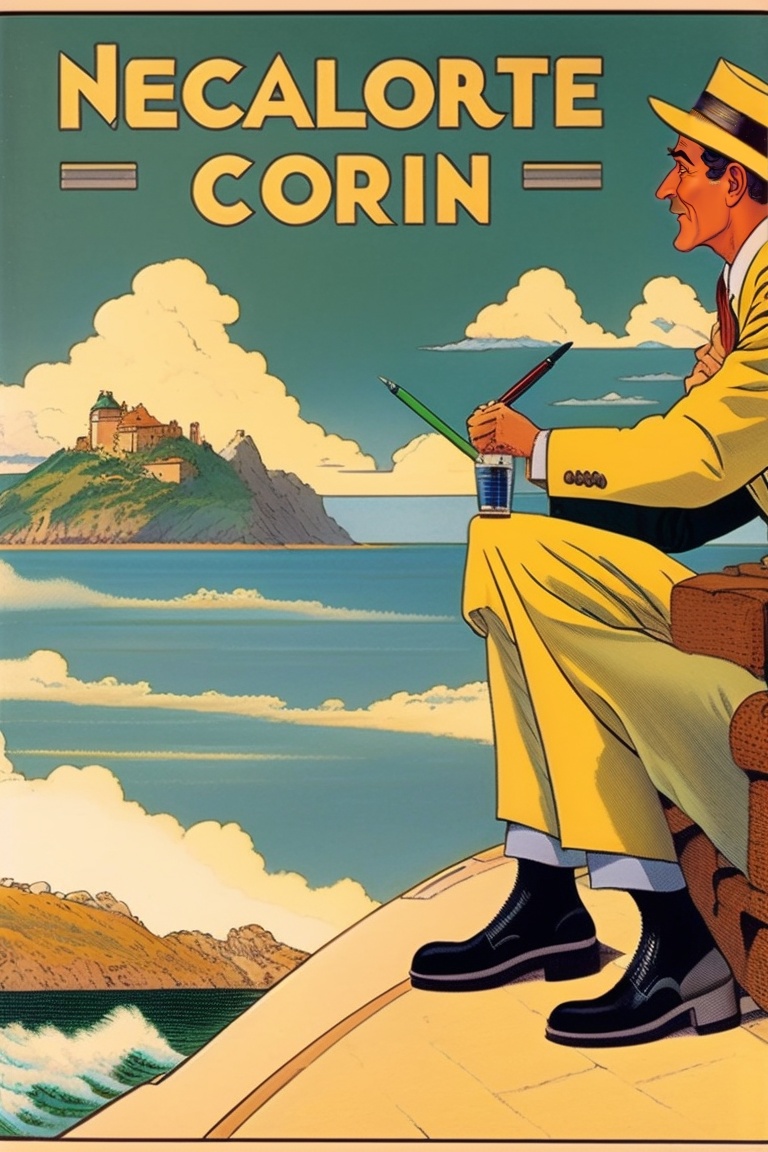 Lexica - Retired man on holidays, illustrated by Hugo Pratt ...