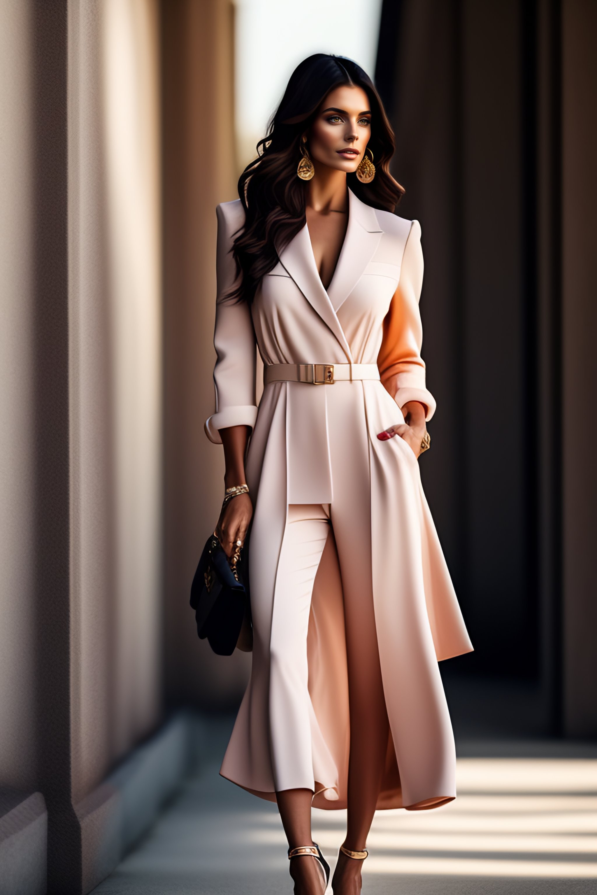 Lexica - Professional photo of Dressy Outfit collection, brunette model ...