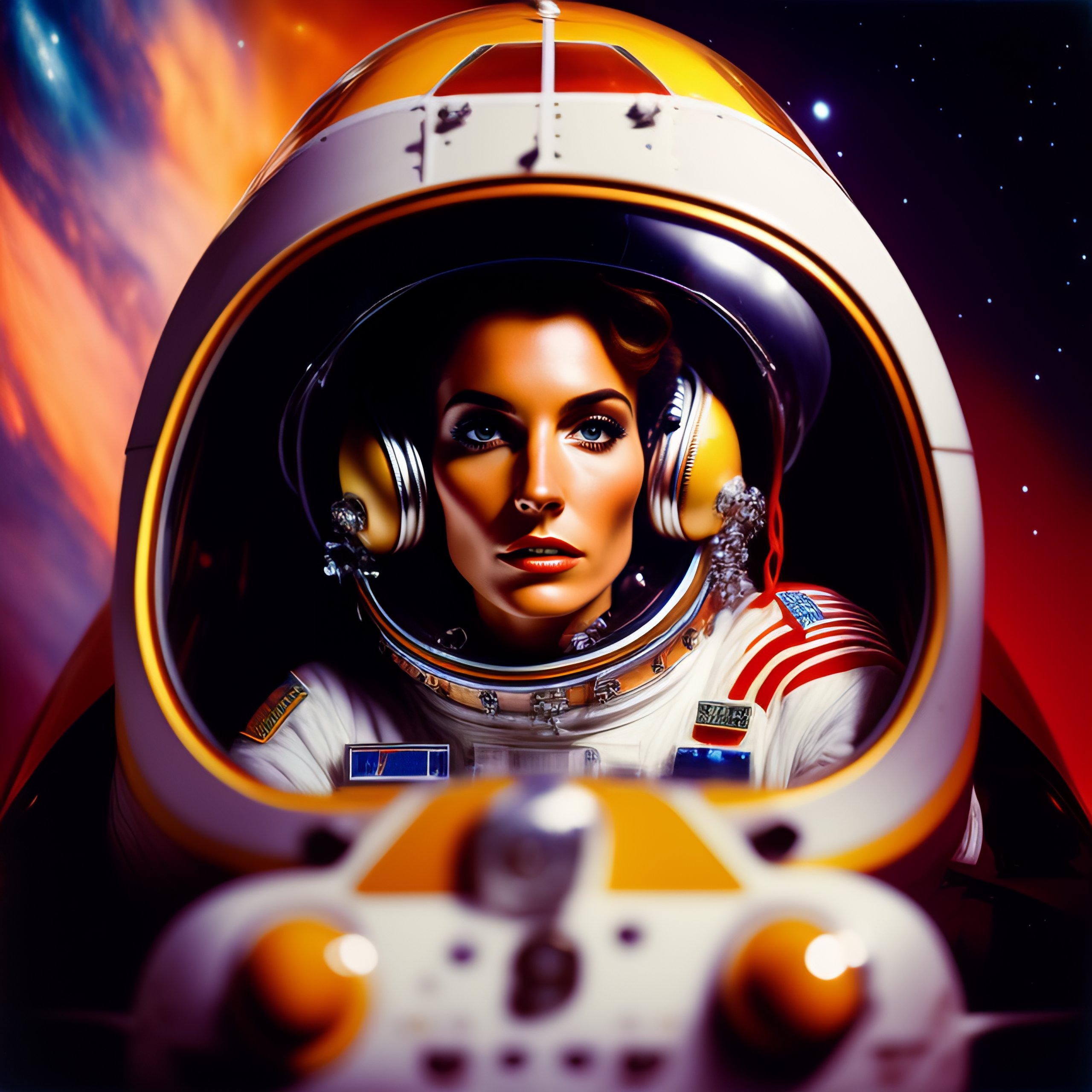 Lexica - Space pilot lucios Italian women, interior cockpit ...