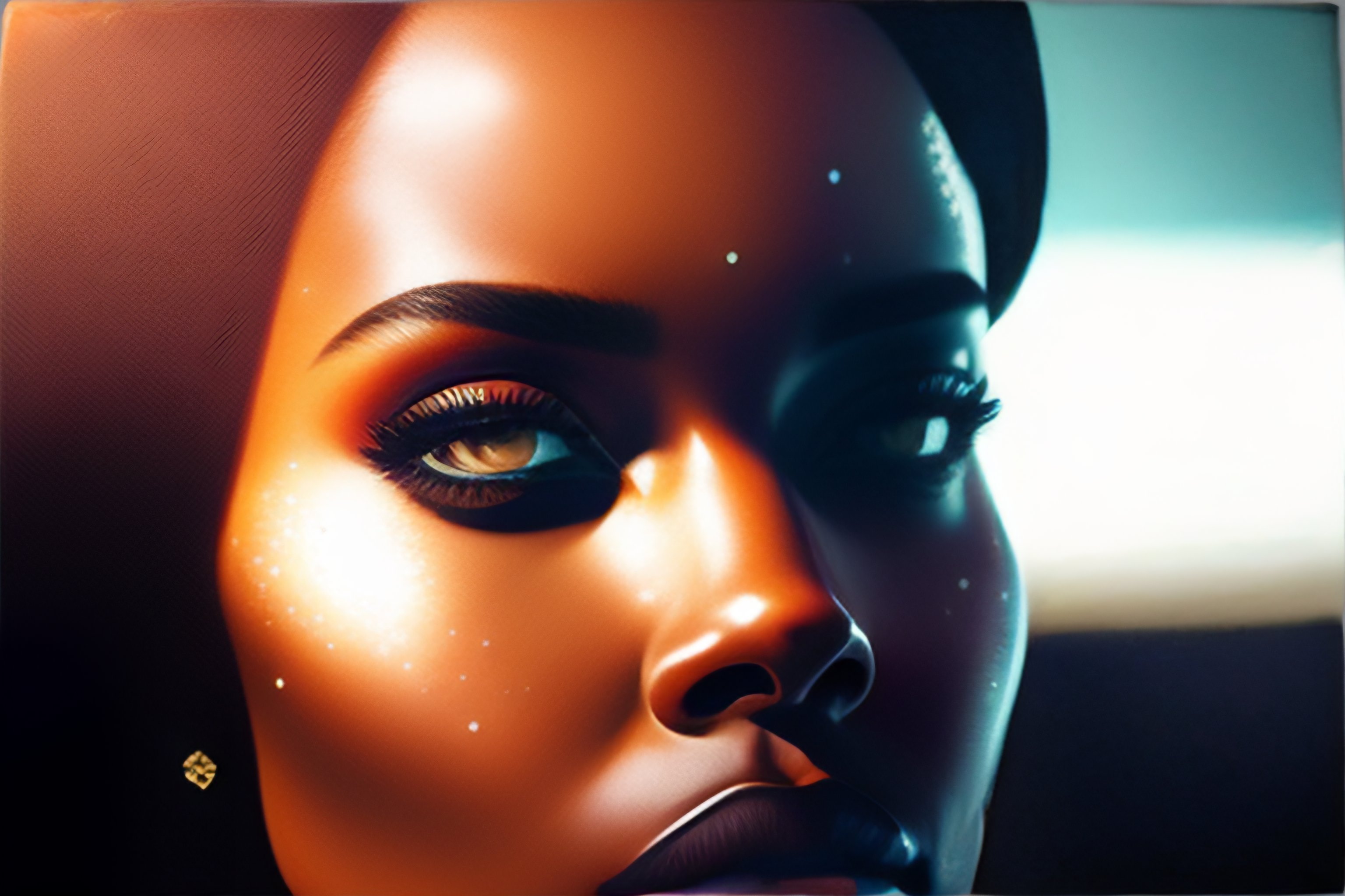 Lexica - Film still of closeup of a woman staring into space as if ...