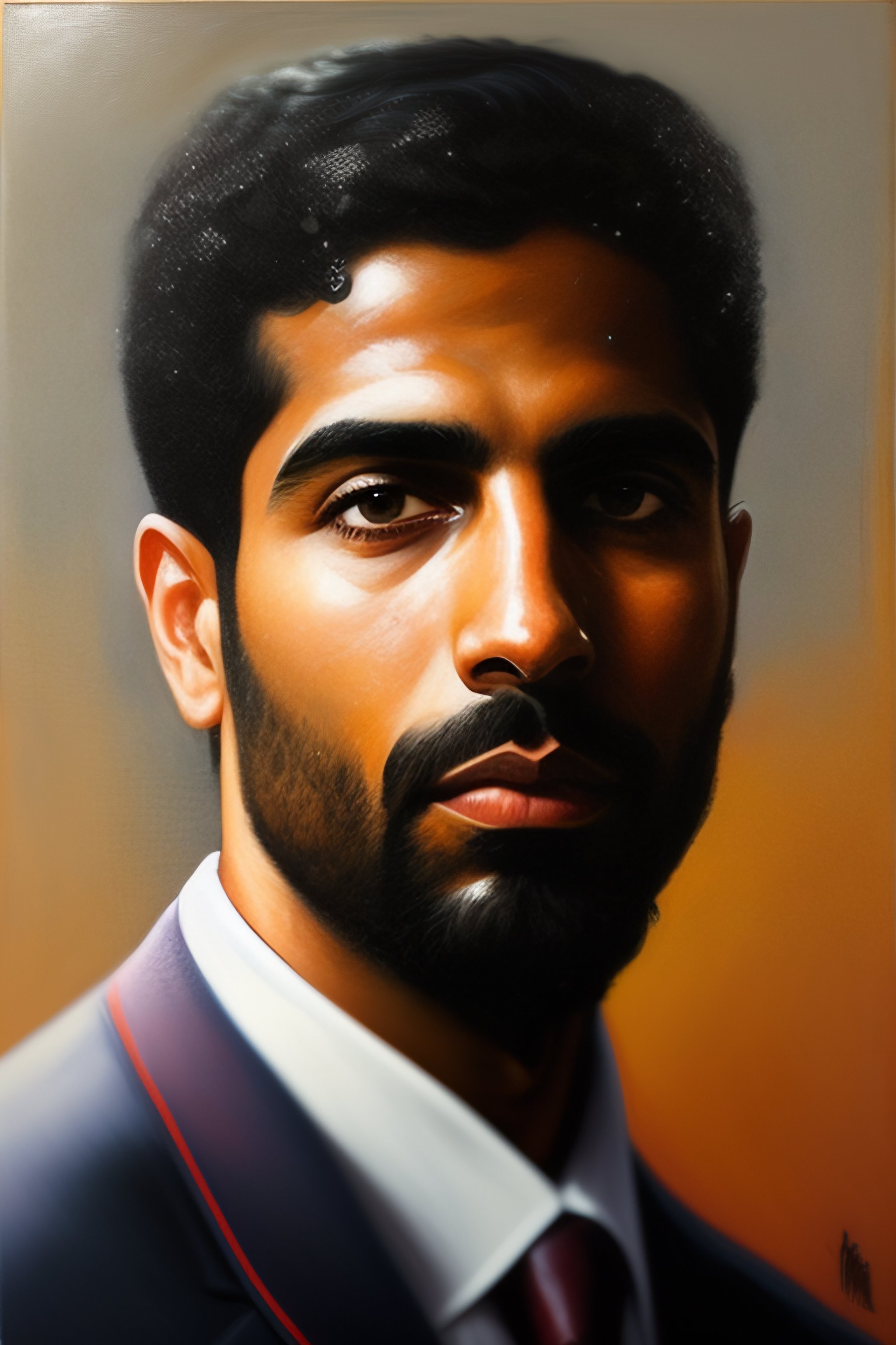 Lexica - Portrait of aggressive nidal habash white