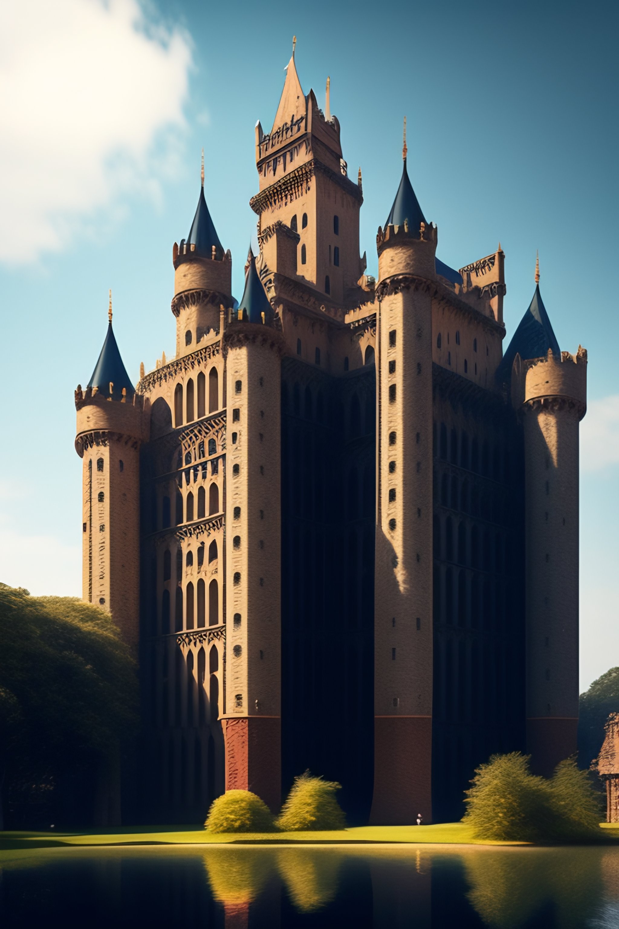 Lexica - Medieval castles built to look like a modern city, skyscrapers ...