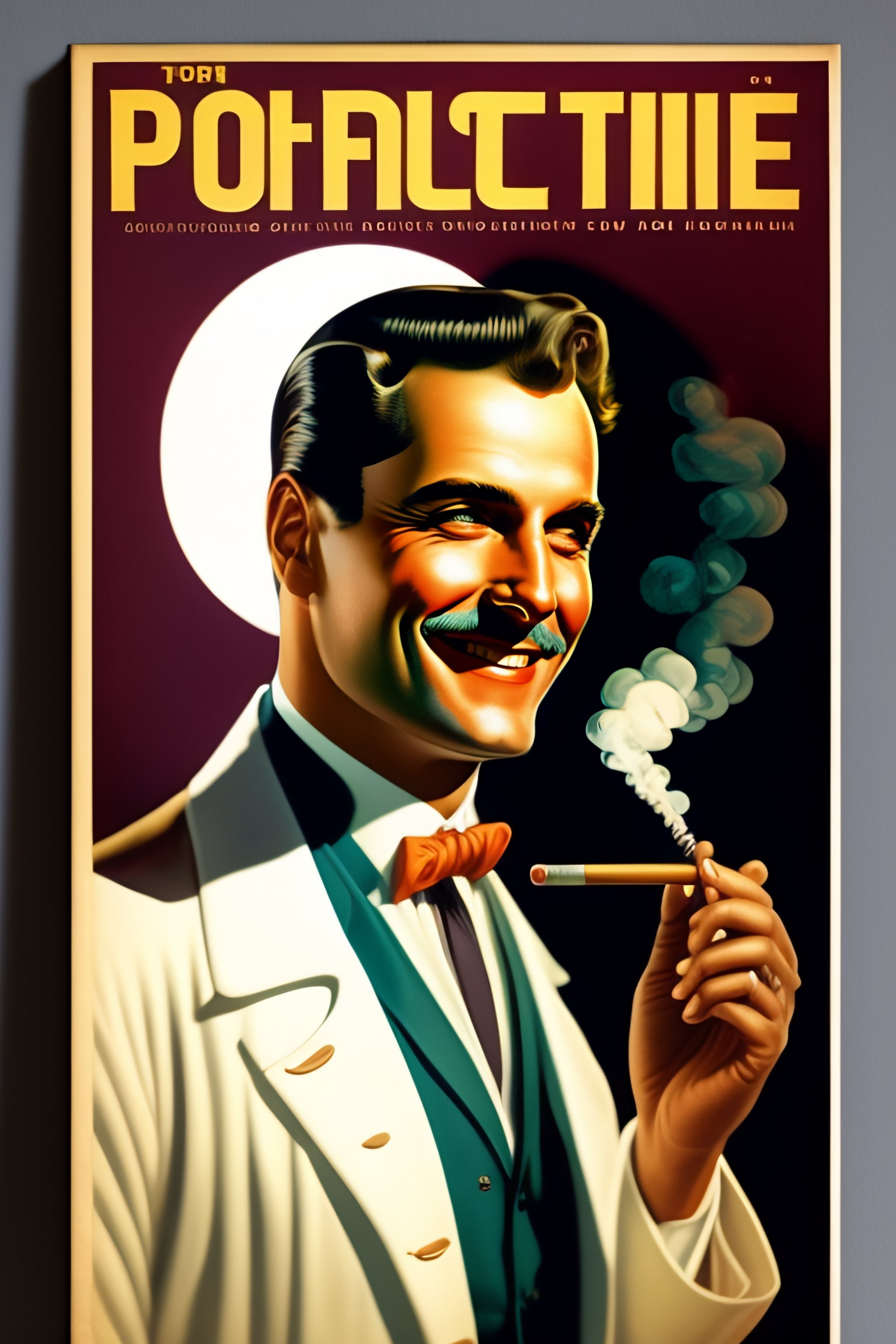 Lexica - 1945 pulp magazine poster of a middle aged man doctor in a ...