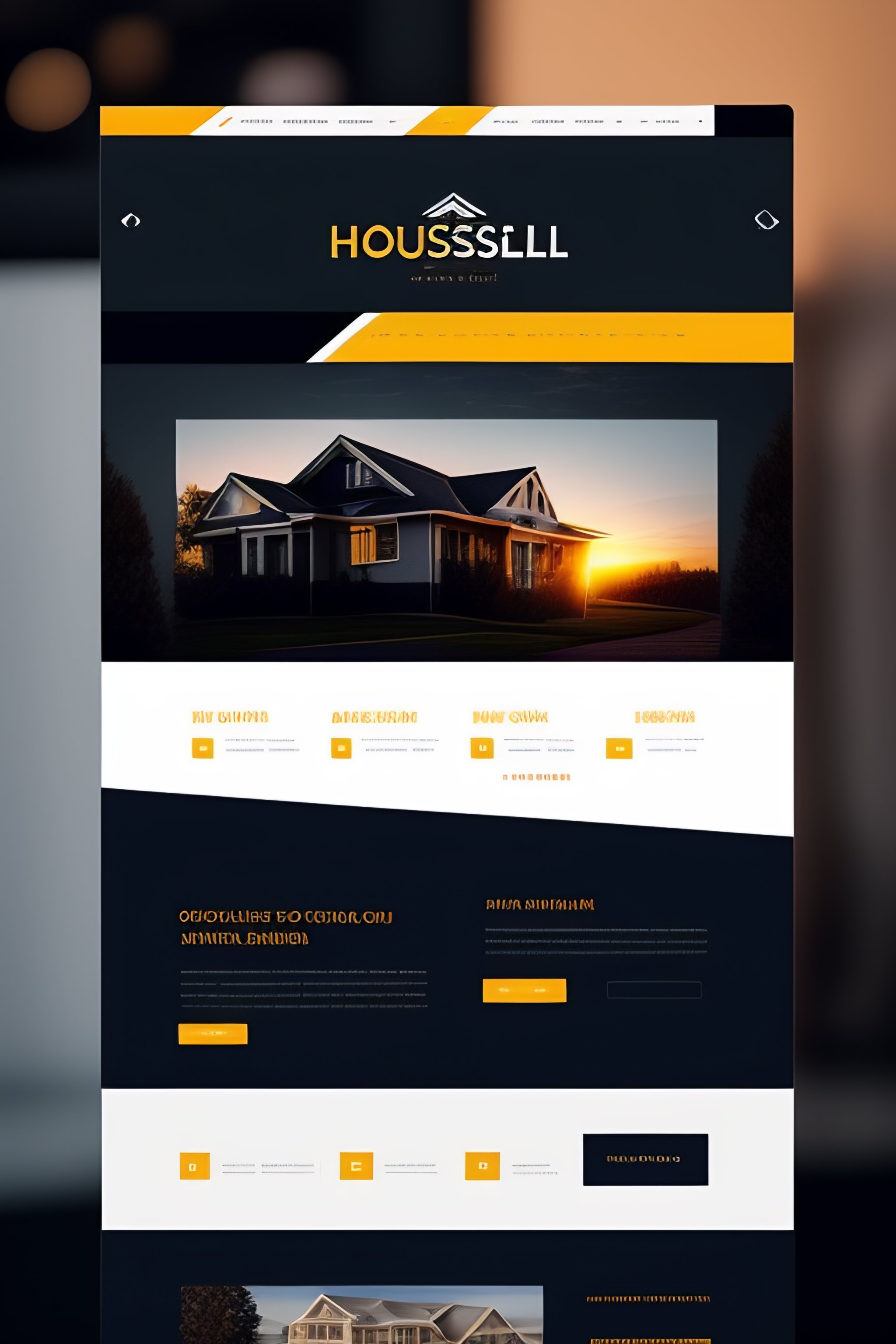 Lexica - Website logo for a real estate agency named Housell, Modern