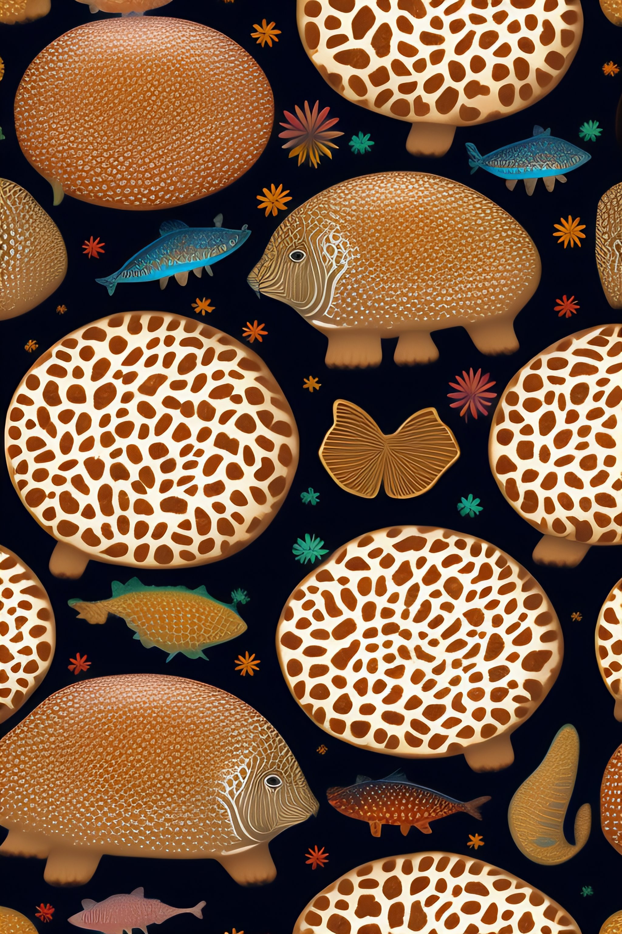 Lexica - Holographic animal print seamless pattern