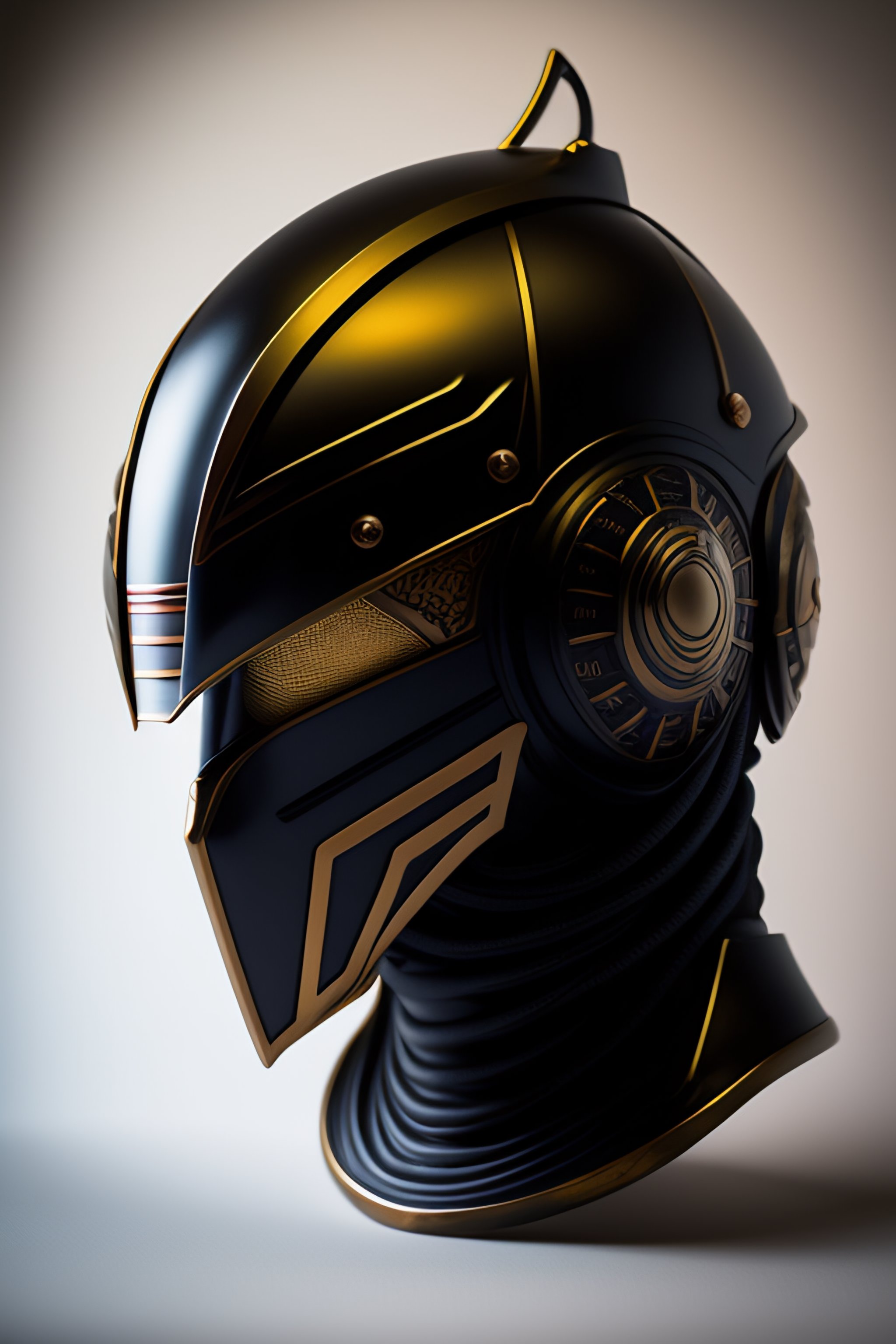 Lexica - Robot ninja mask helmet borderland, with hyperrealistic frame ...