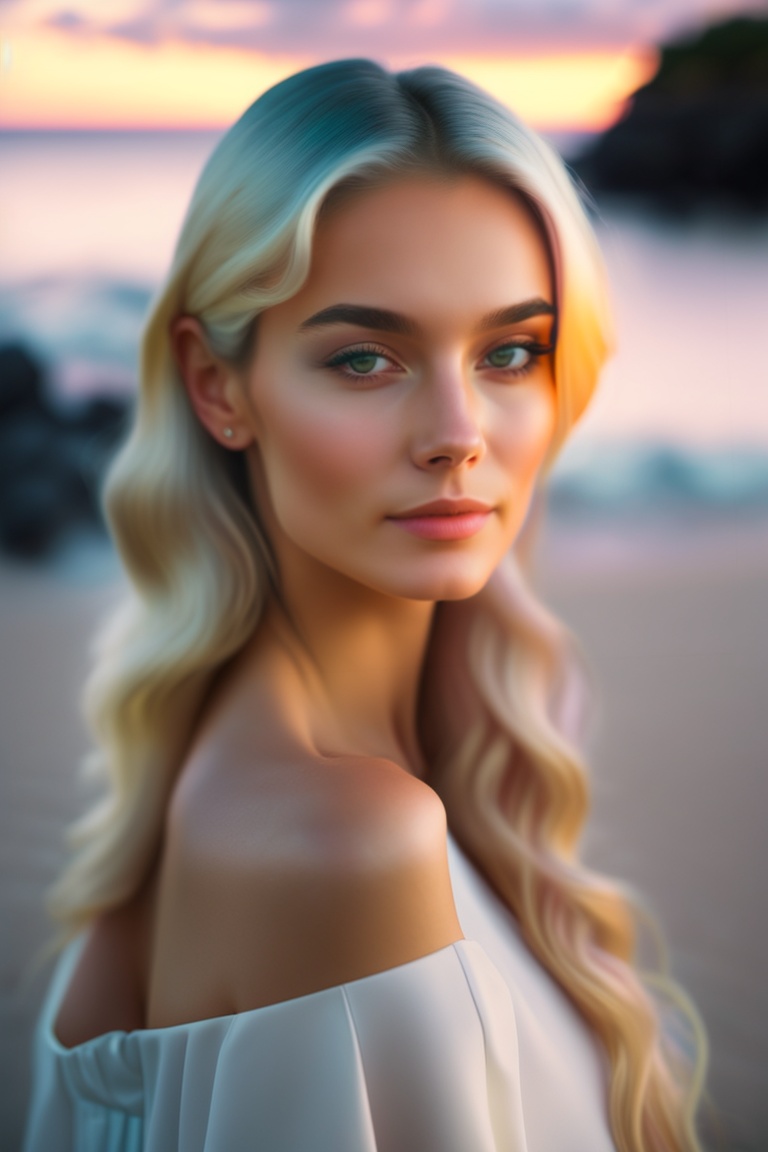 Lexica - Color photo of the most beautiful girl in the world, ethereal ...