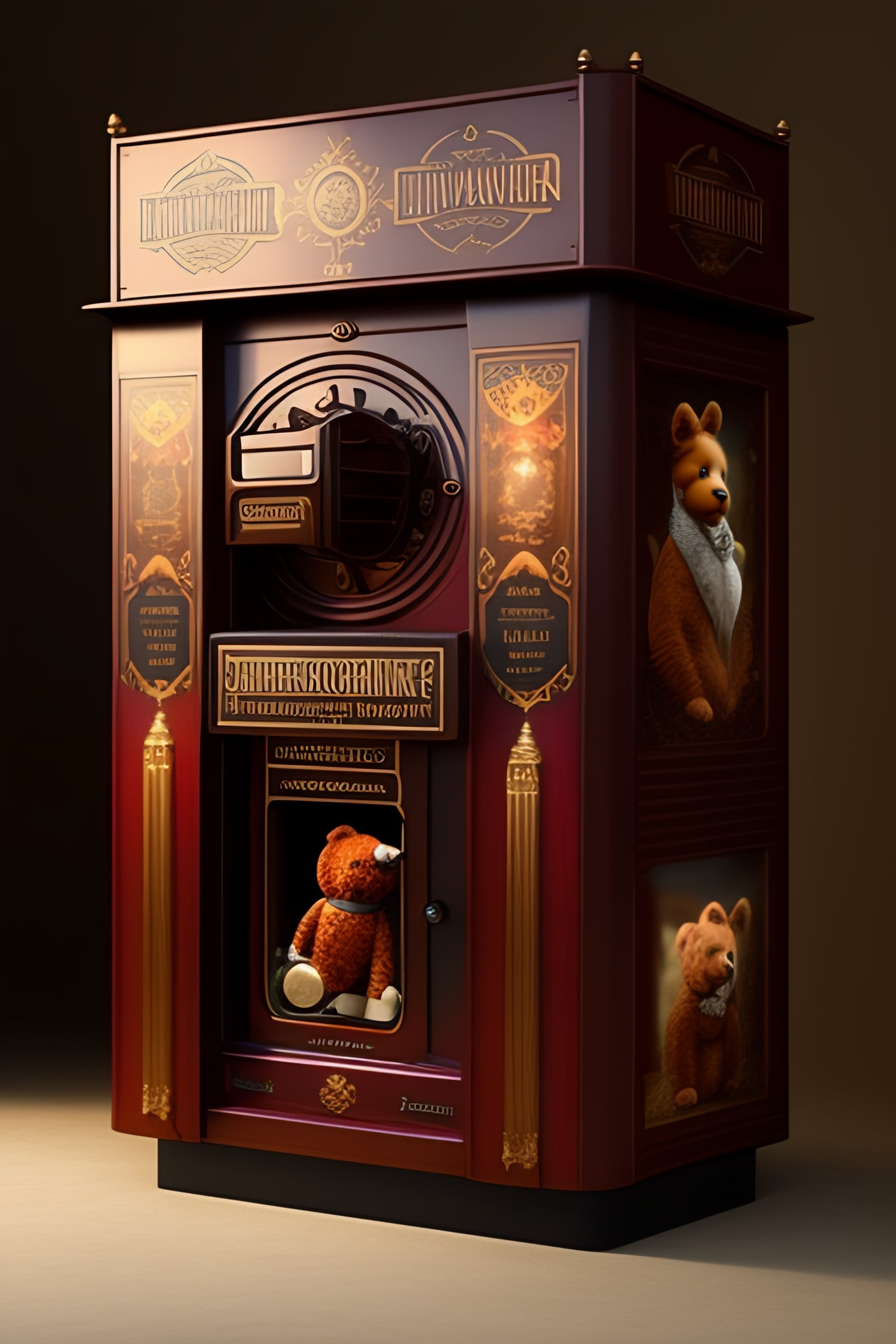 Lexica - A steampunk teddy bear vending machine