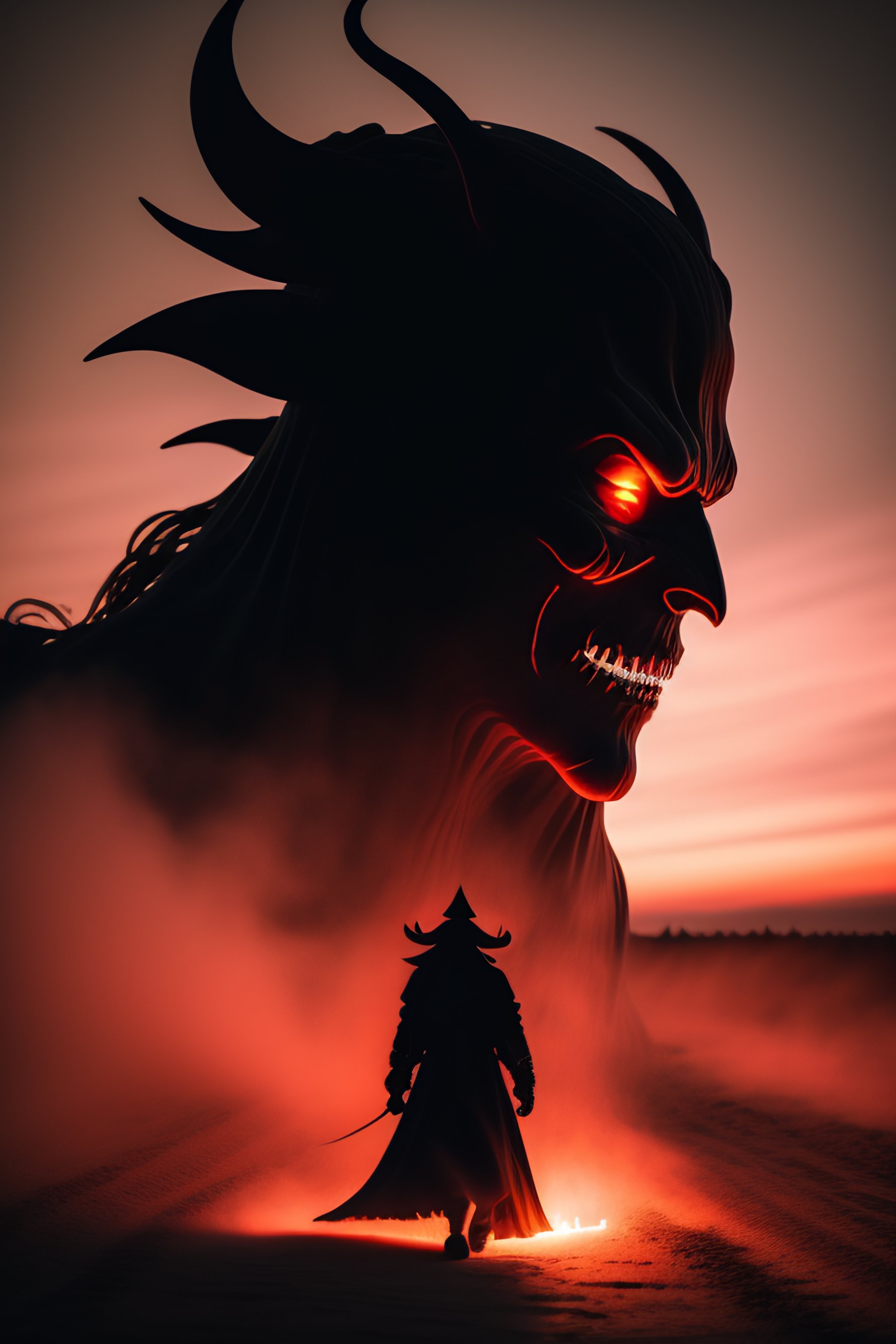 Lexica - Scary shadow demon