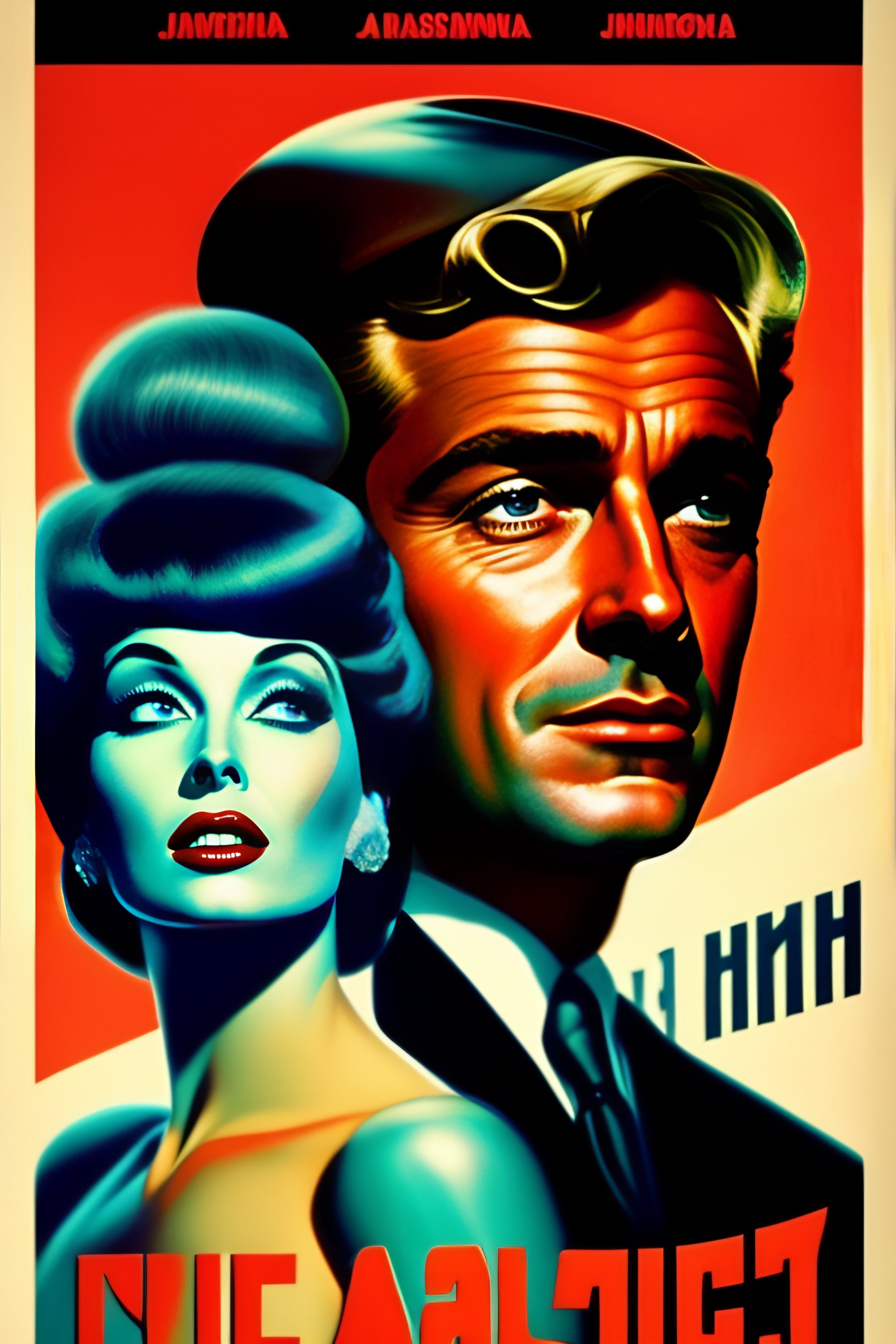 Lexica - Vintage movie poster, surreal,