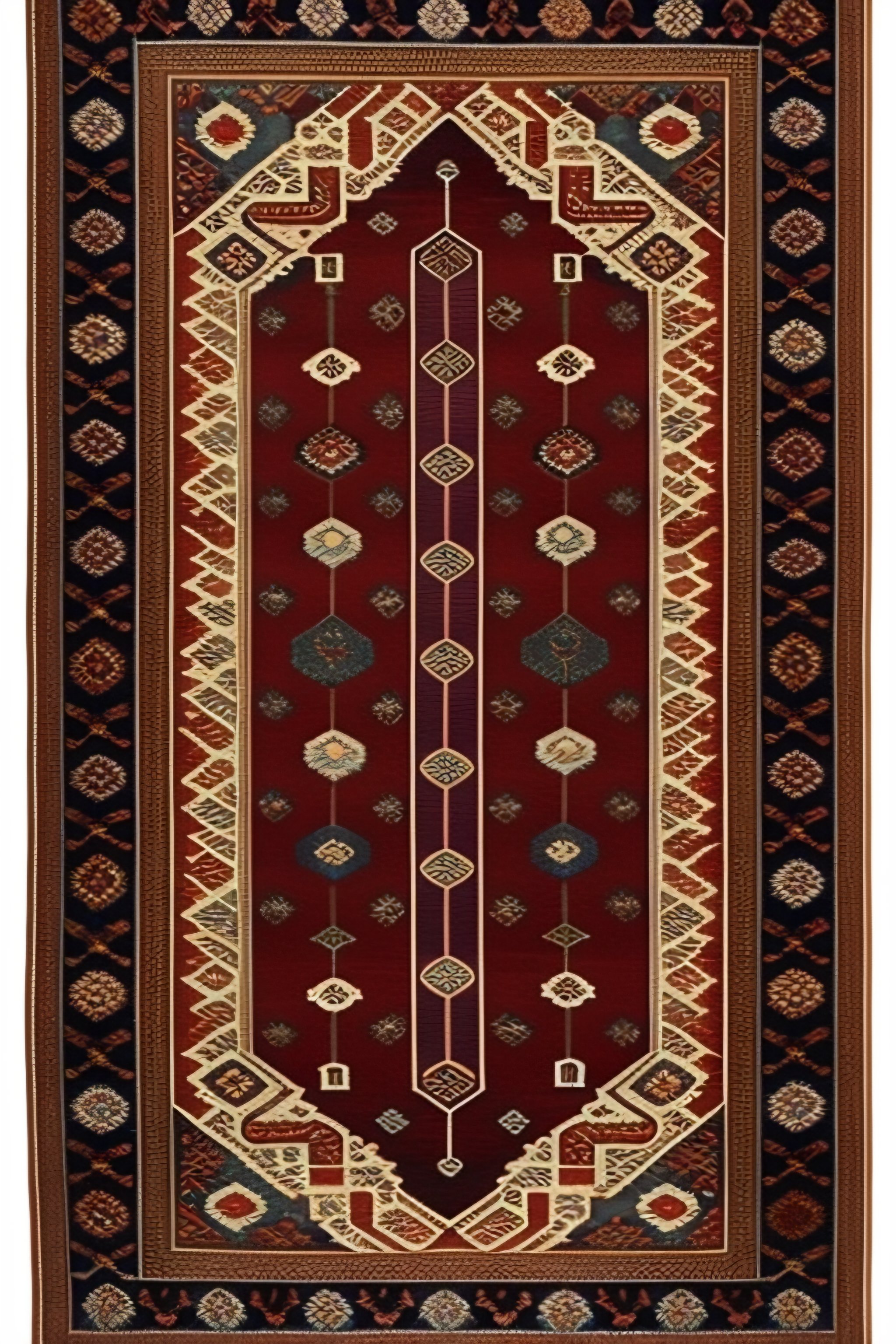 Lexica - Three intricate geometric turkish or persian carpet borders ...