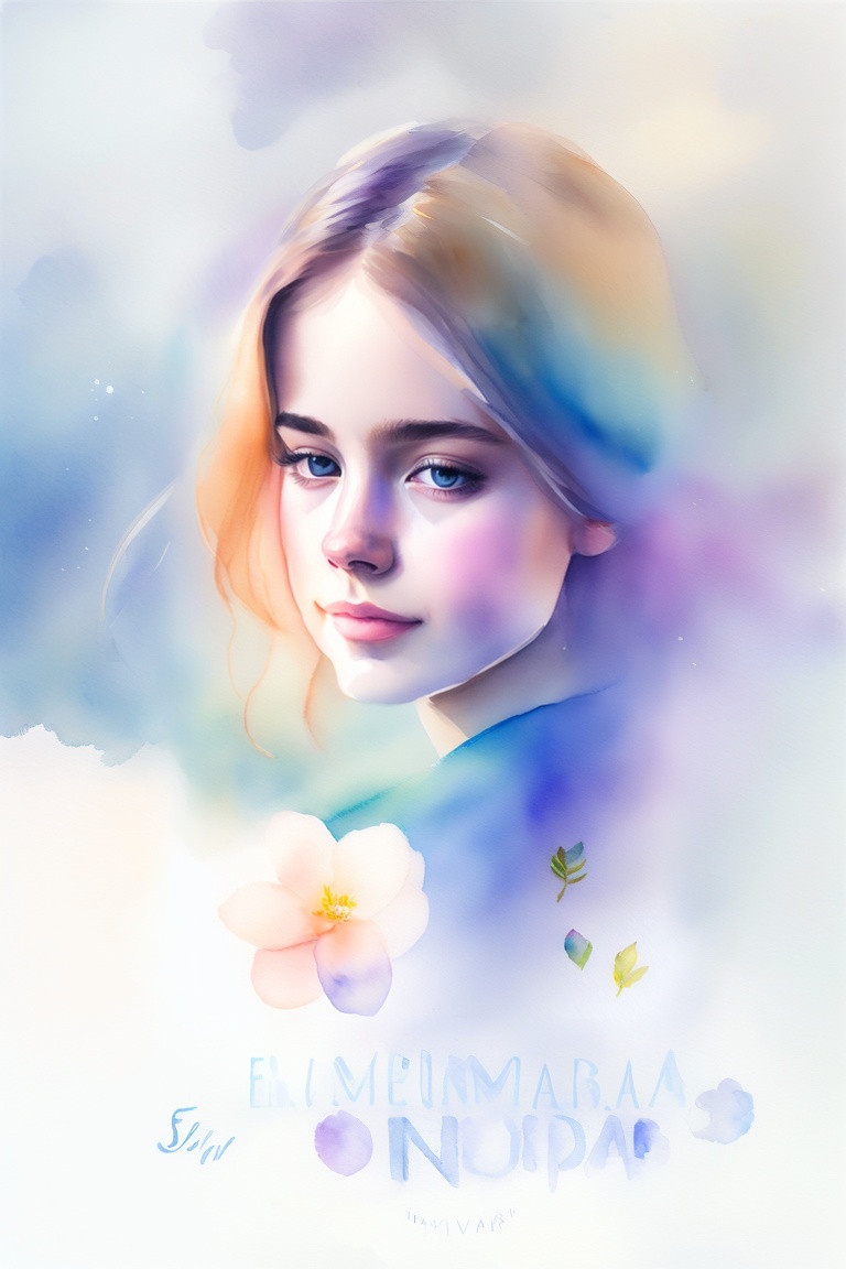 Lexica - Emma, a young artist, discovering her extraordinary talent to ...