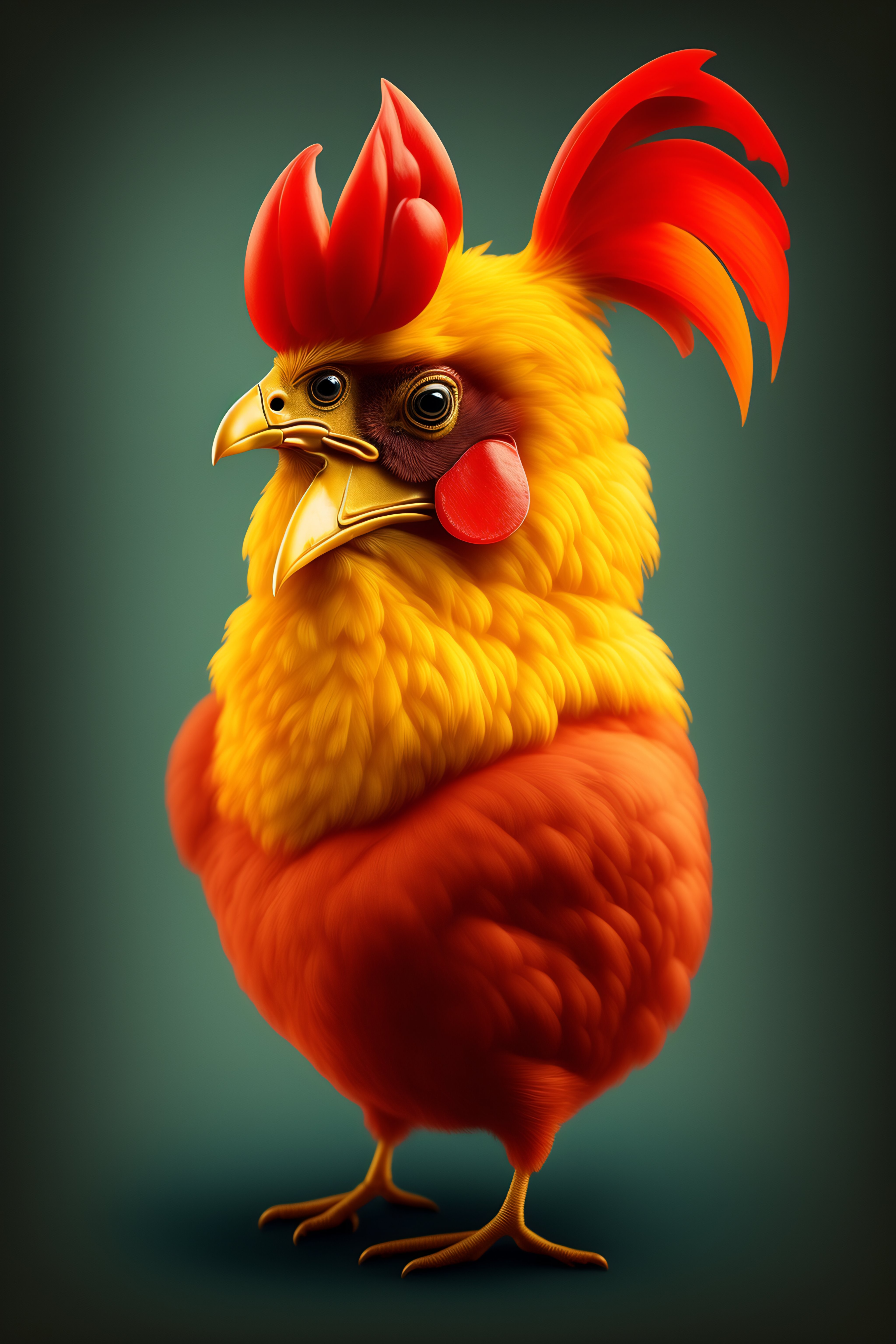 Lexica - Vintage chicken mascot