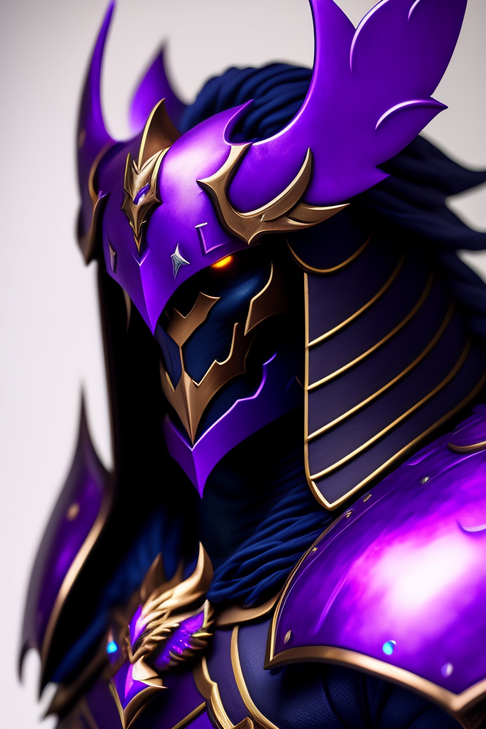 Lexica - Mordekaiser from League of Legends with purple details on ...