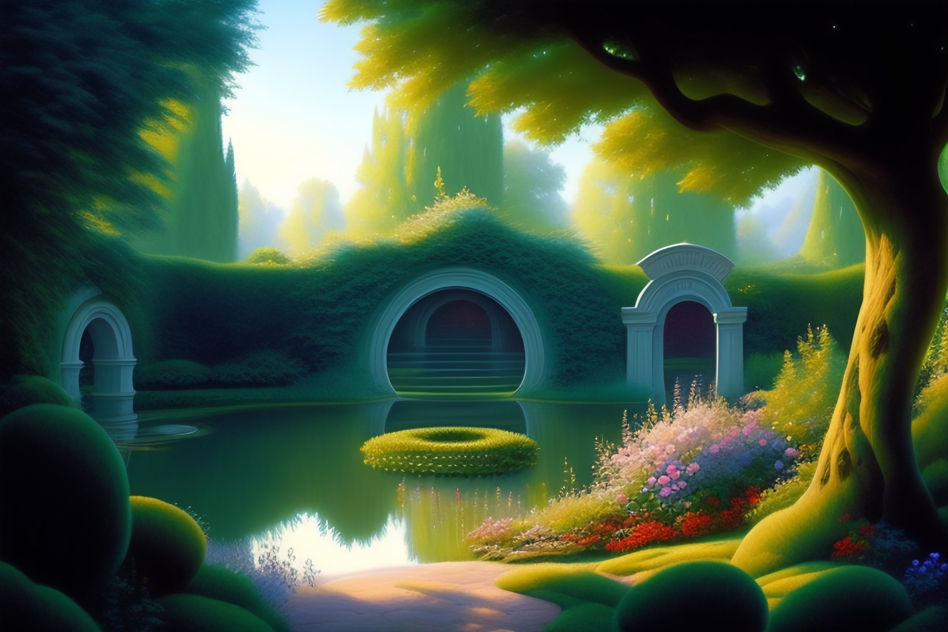 Lexica - Secret garden by michael whelan, heaven, ultra realistic ...