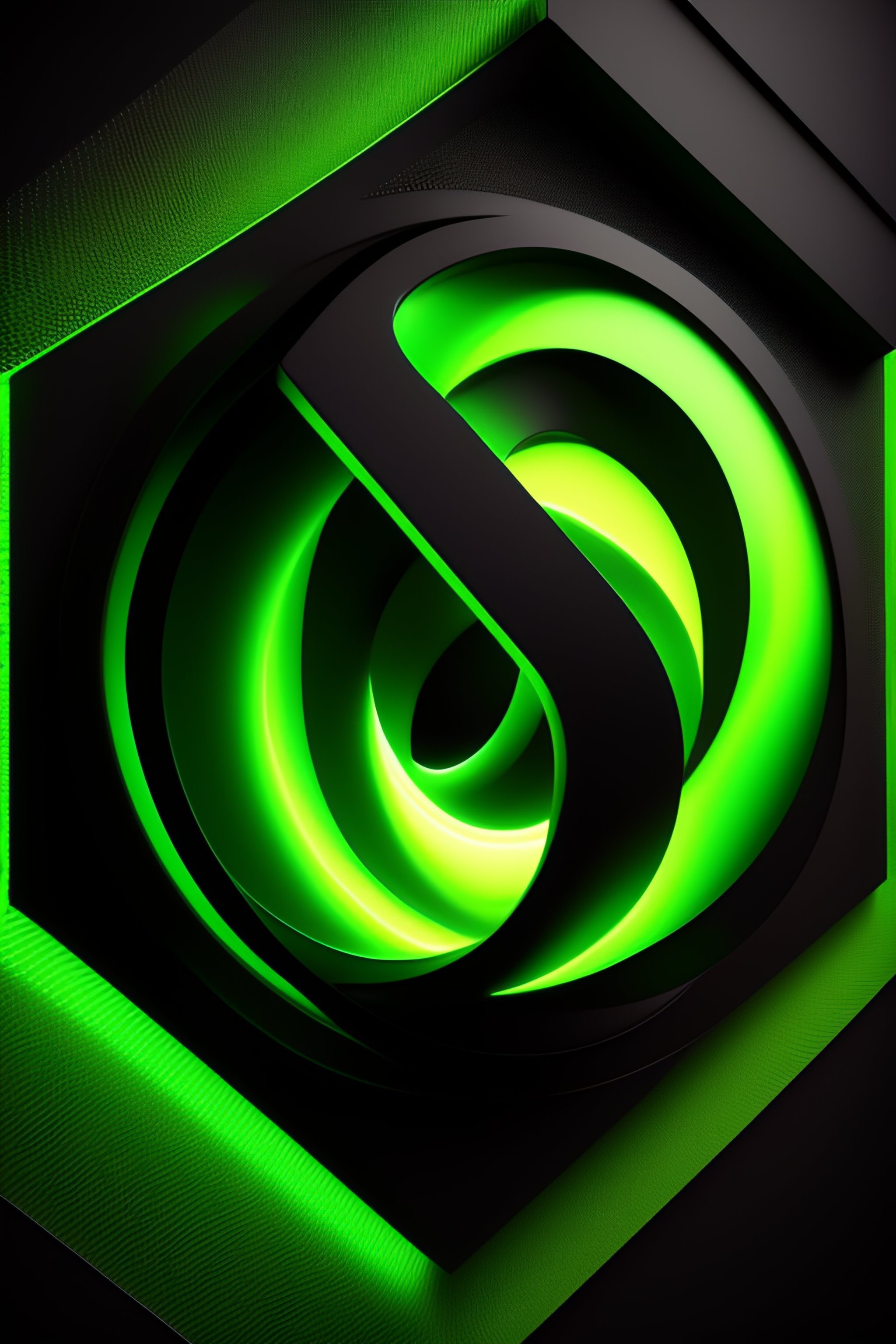 Lexica - Black and green infinite symbol of adam adamowicz illustration ...