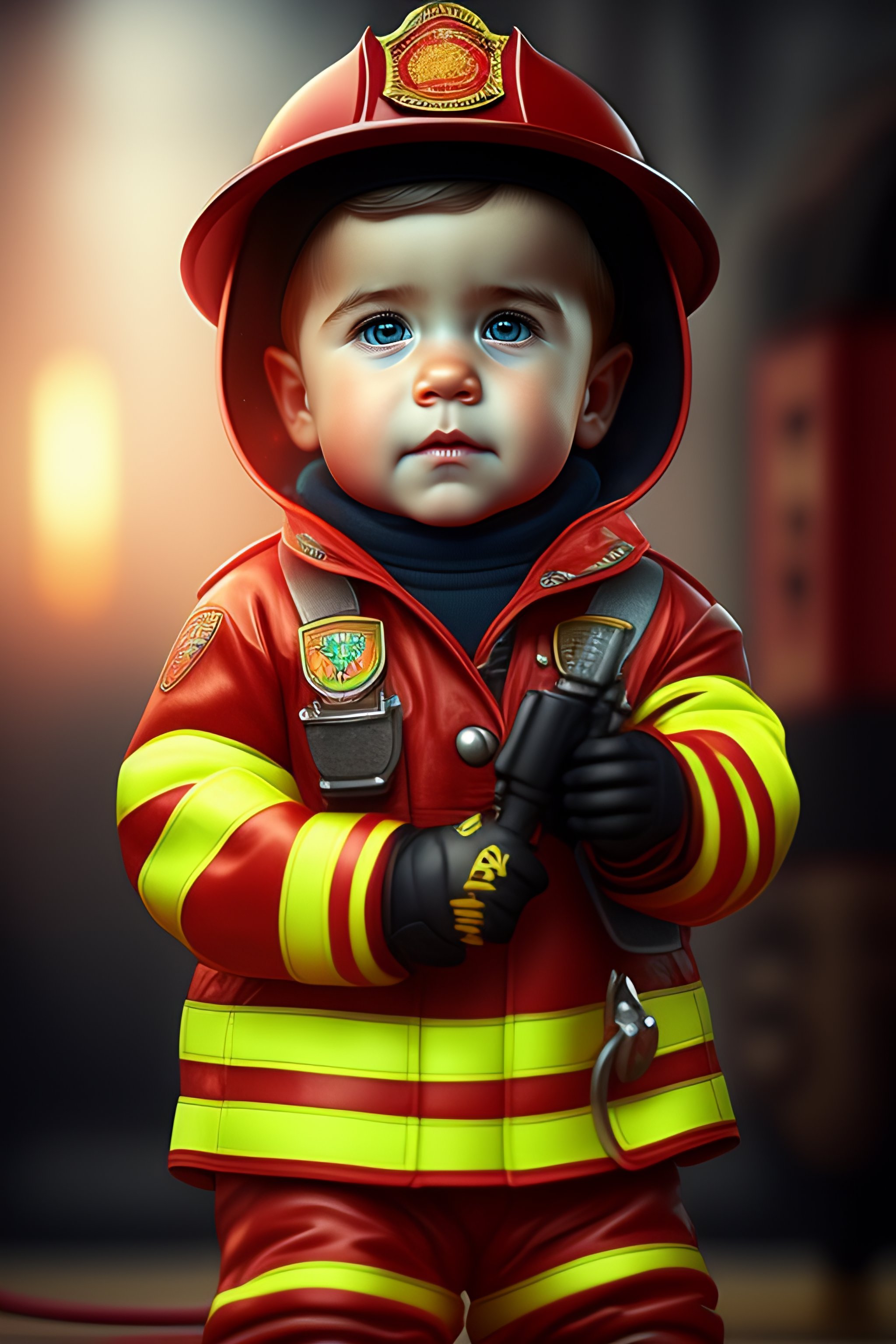 Lexica - Baby Fireman 1970,render, cgsociety, artstation trending ...