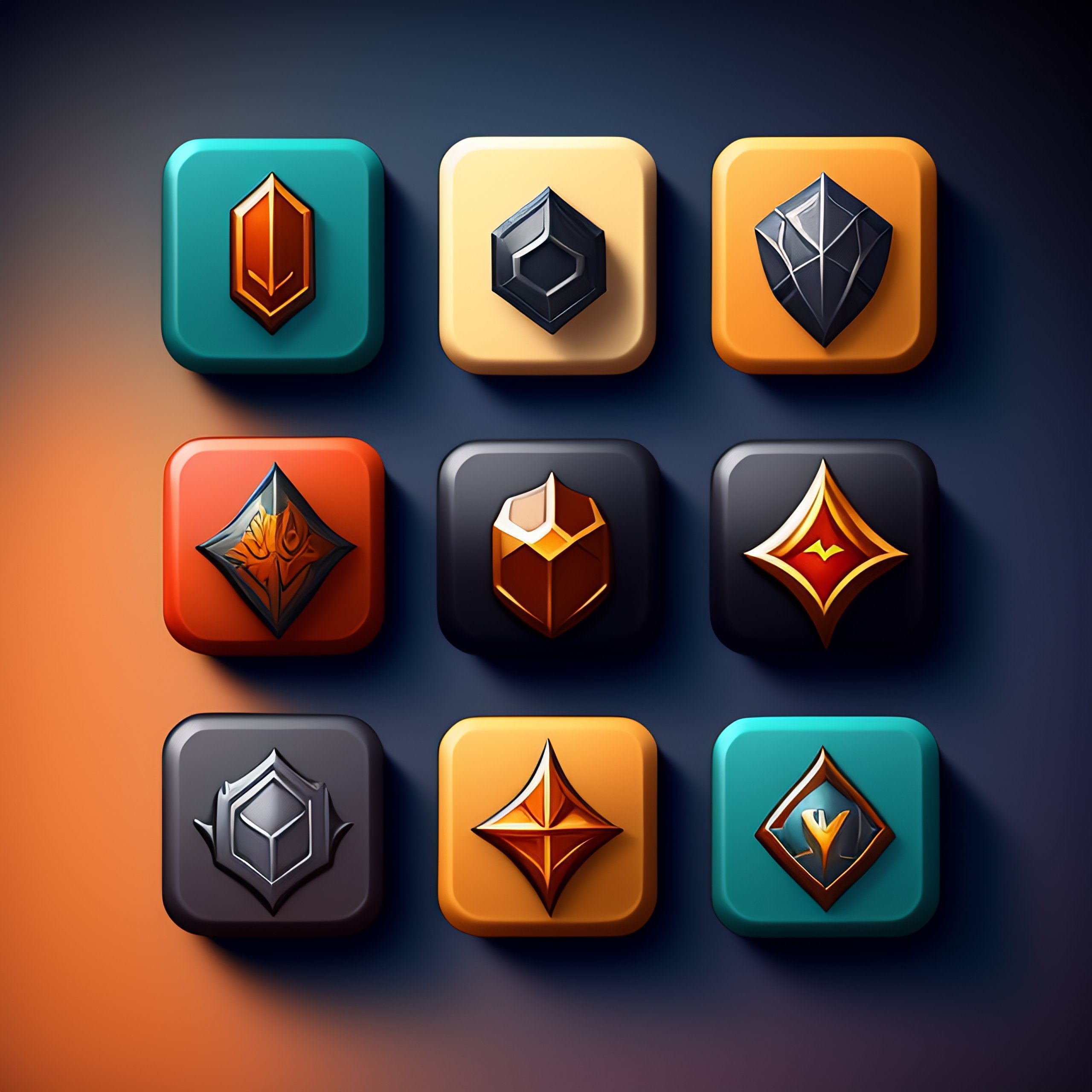Lexica - Stylized RPG game icons hero