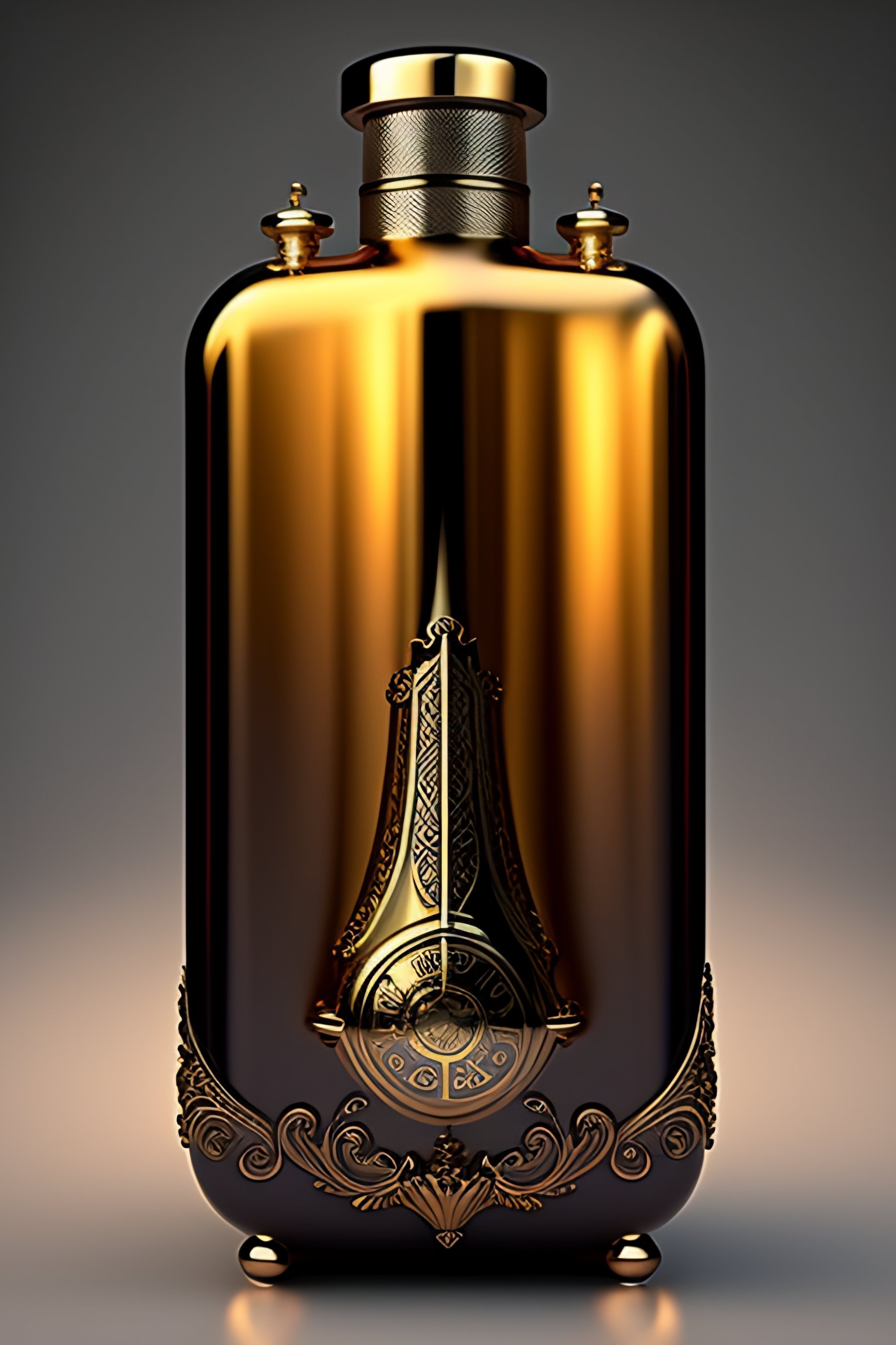 Lexica - Wide angle Hyperrealistic neo - rococo steampunk minimal FLASK ...
