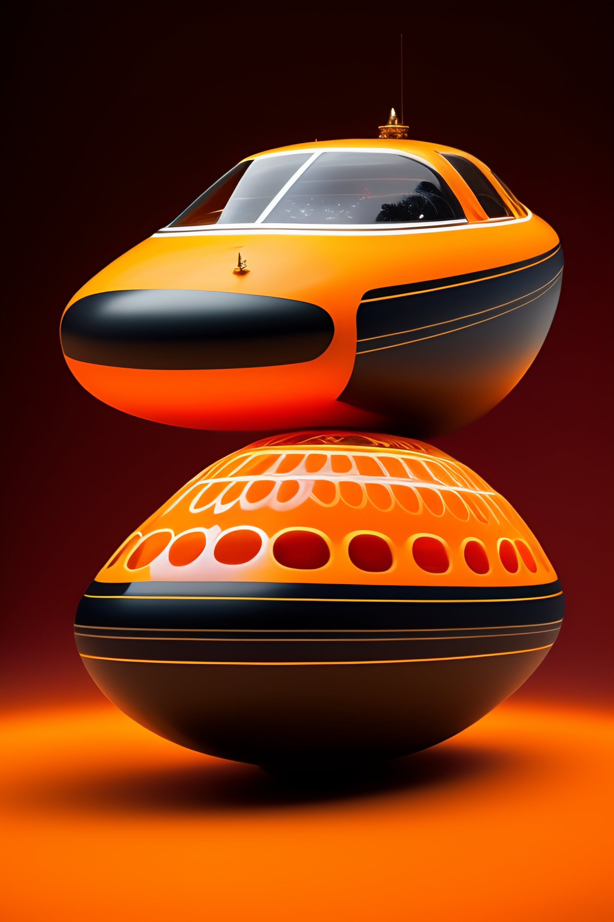 Lexica - Space car made of real oranges