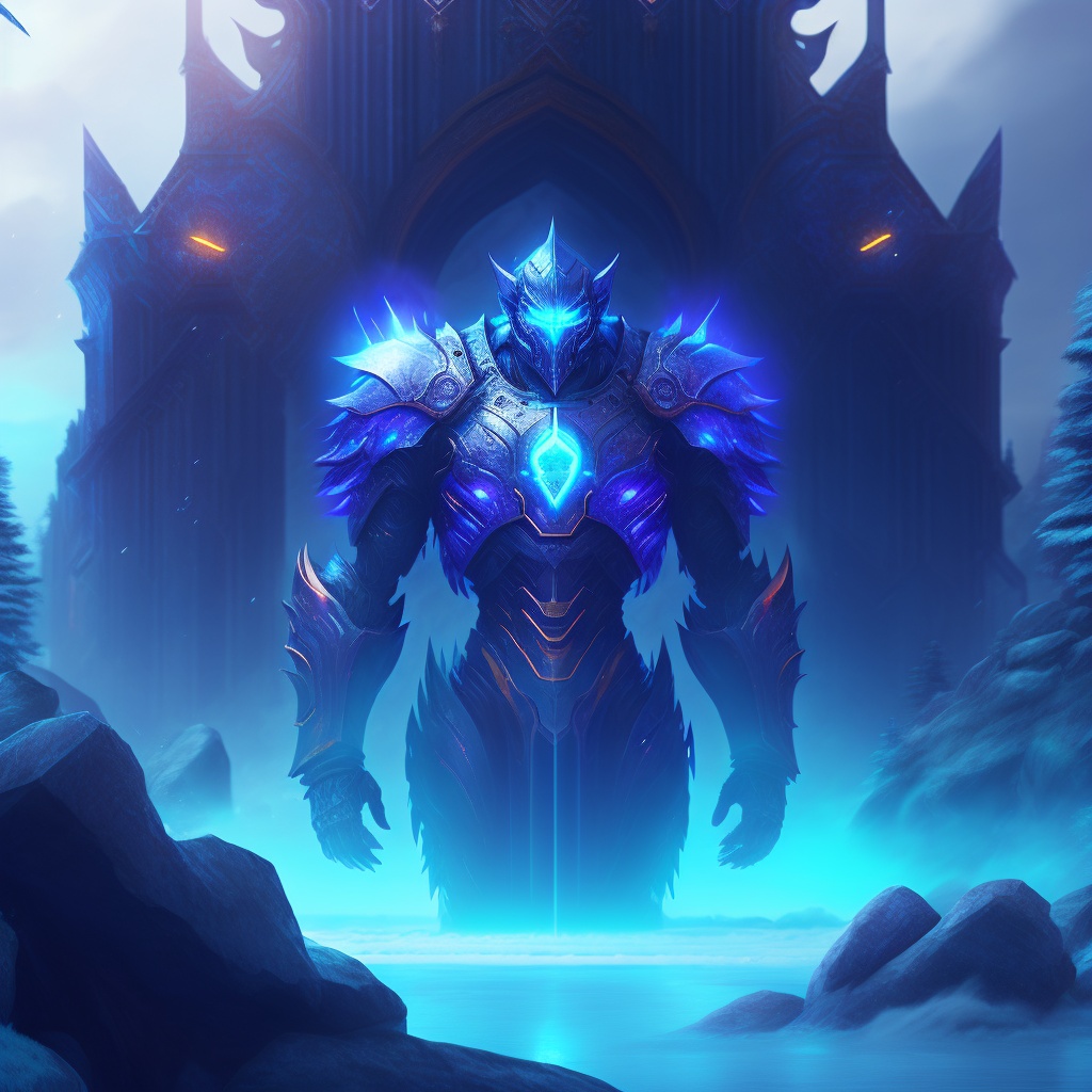 Lexica - Scary Monster Bionicle, icy Post Apocalyptic Ruins, full ...