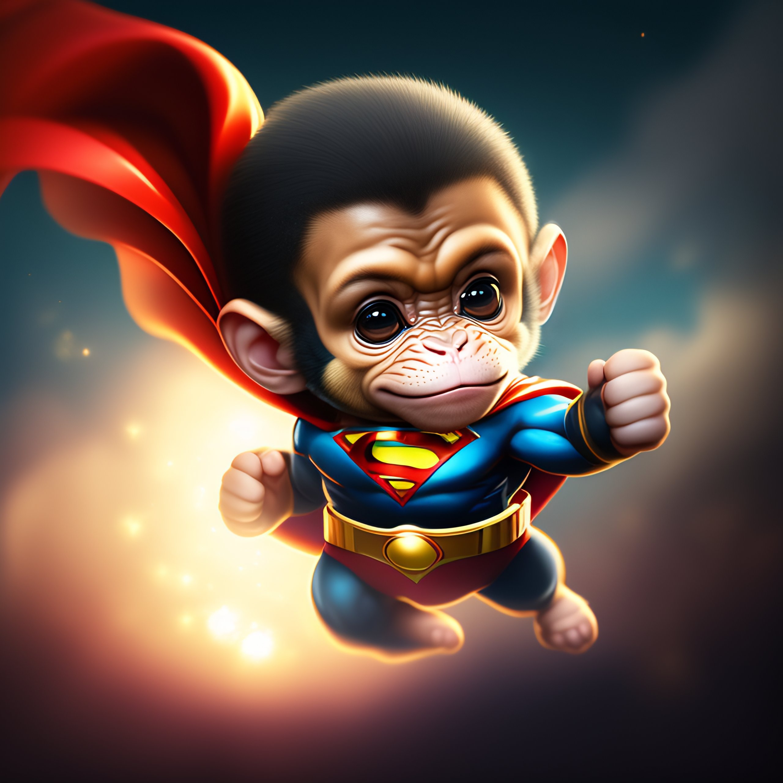 Lexica - Baby monkey super man