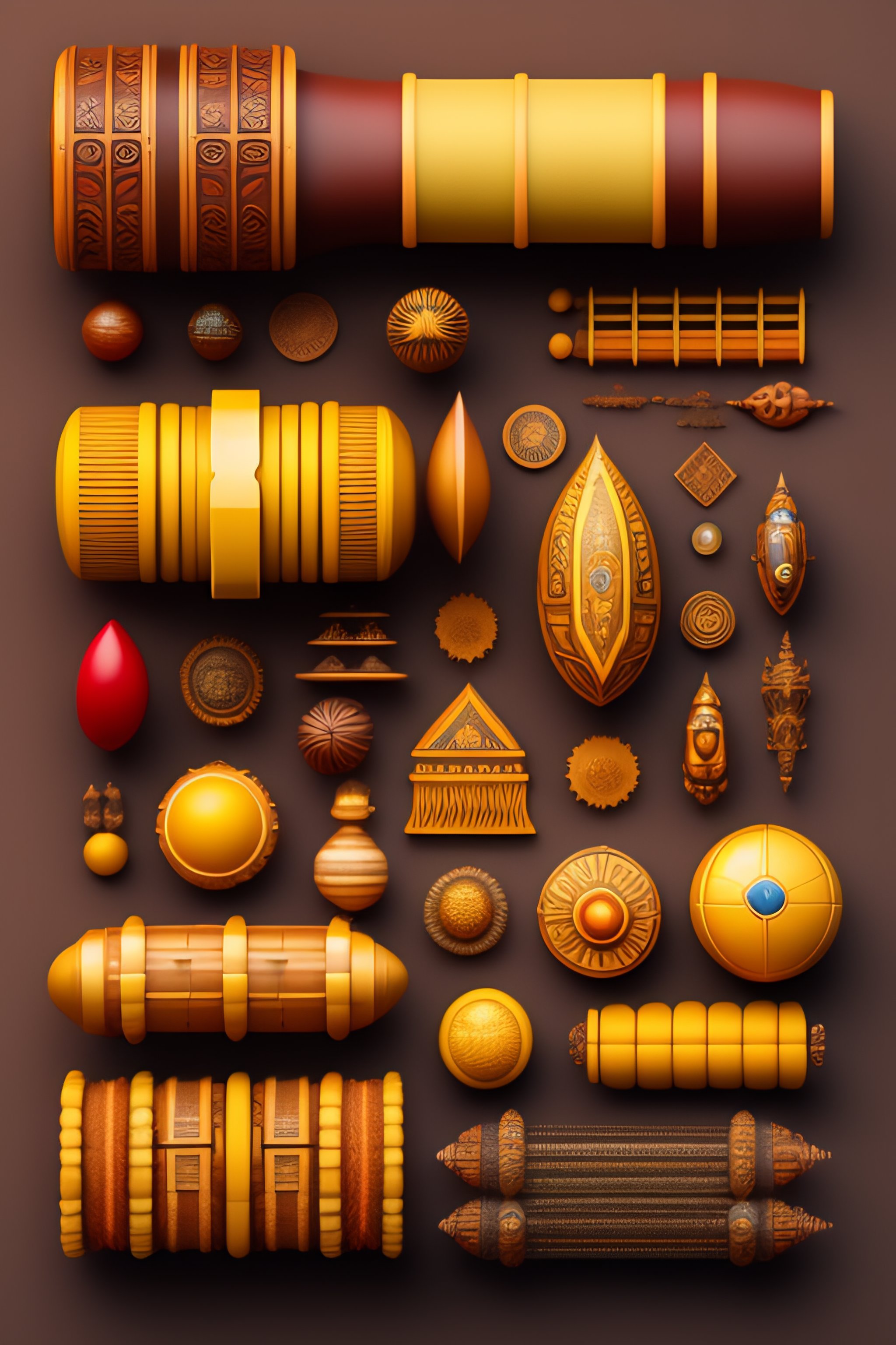 Lexica - Ancient astronaut, costumes and props, knolling, knolling ...