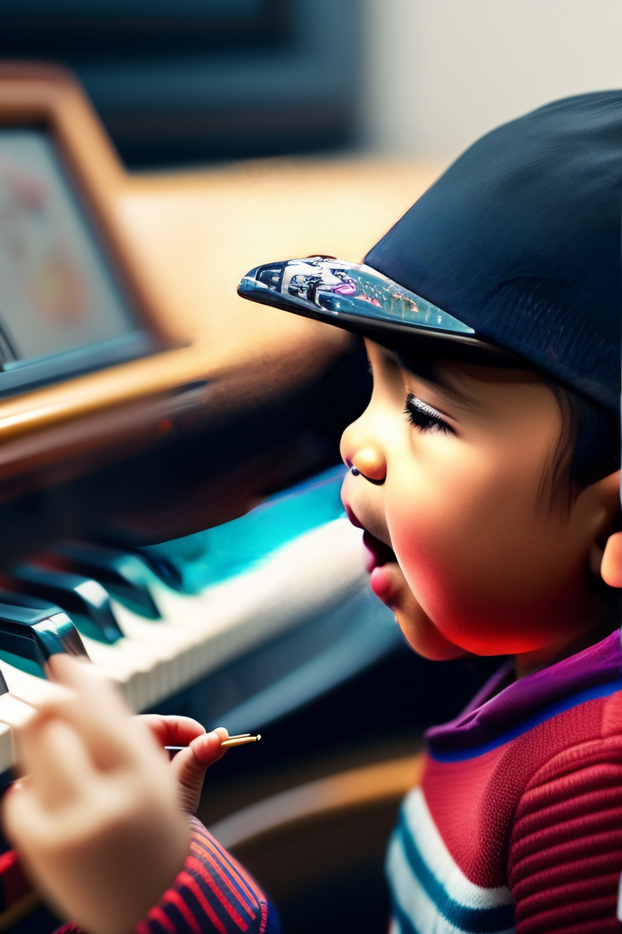 Lexica - A child using a communication device, such as a picture ...