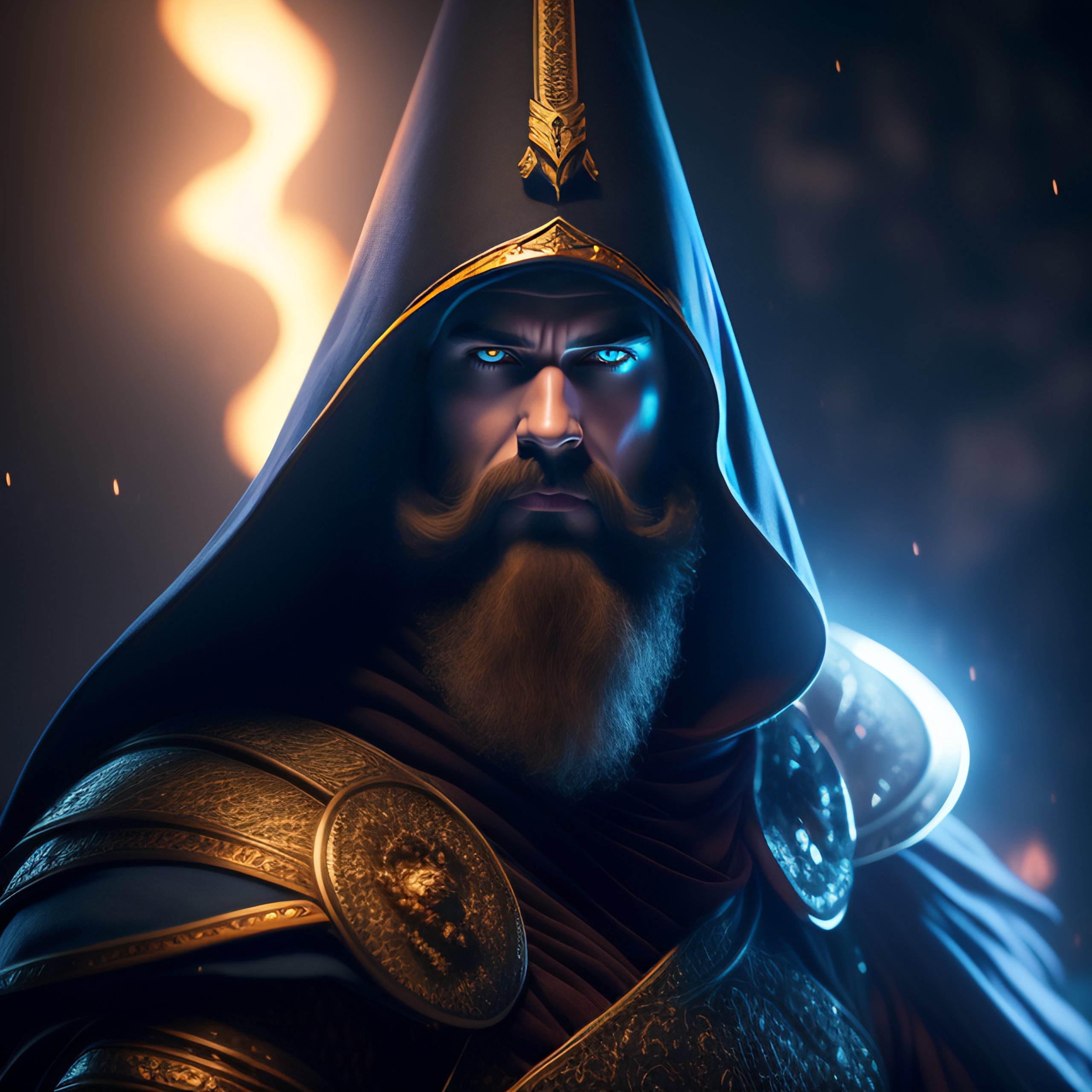 Lexica - Photo of a dark sorcerer from dungeons and dragons photorealitc 8k