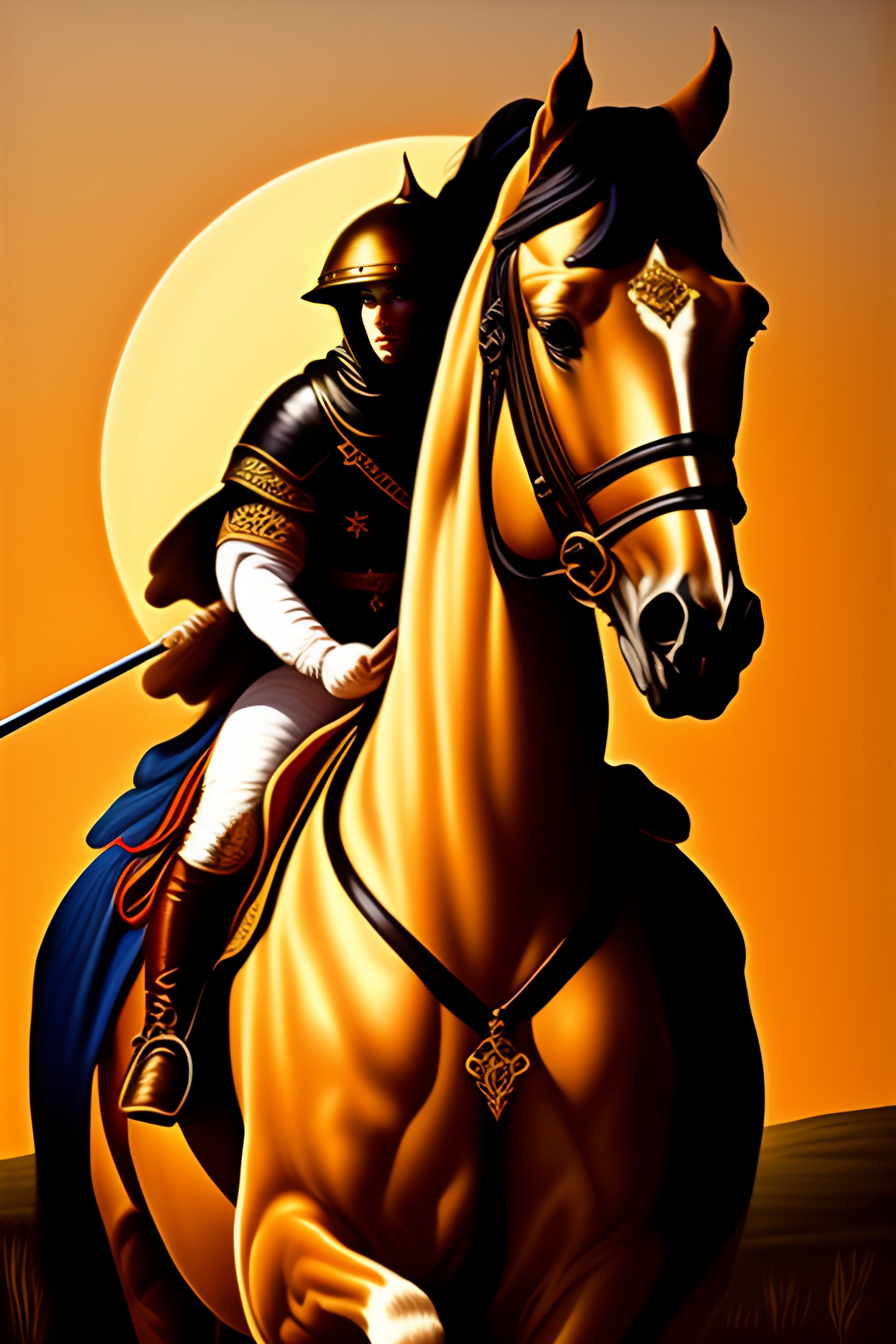 Lexica - Dullahan, medieval art, illustration, line art
