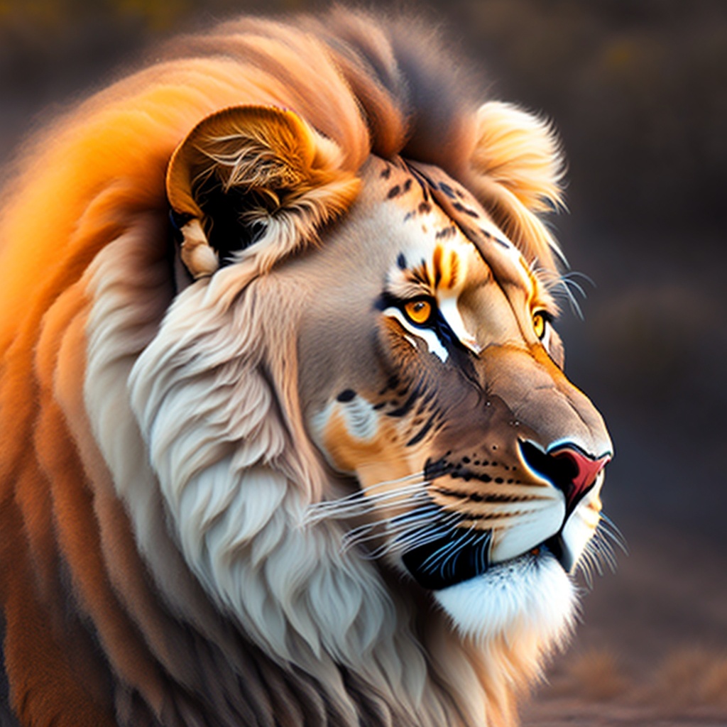 Lexica - A colorful lion, Peaceful, ((hyperrealistic)), cinematic 8k ...