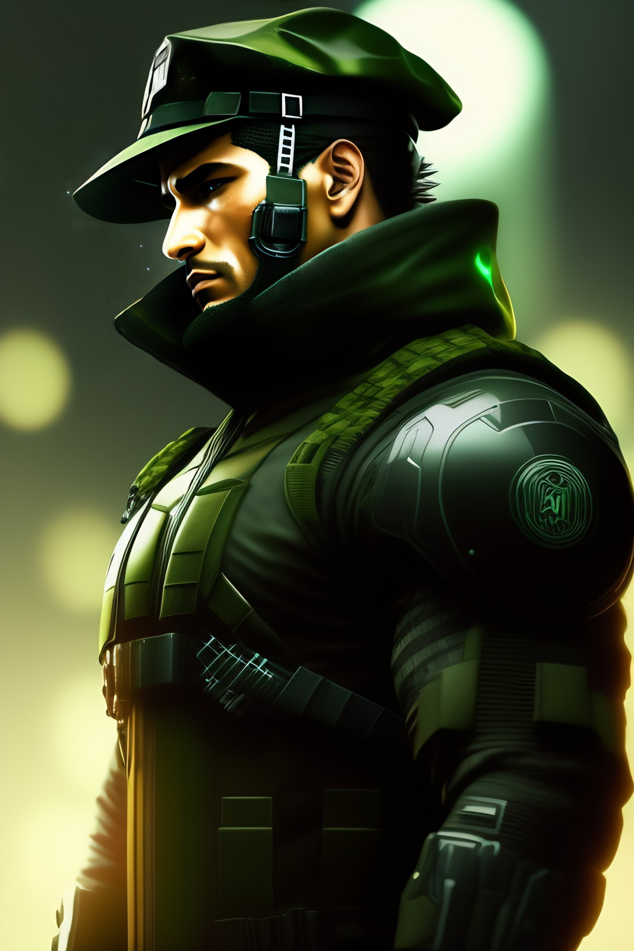 Lexica - Solid snake cyborg ,tech, suit, military ,sci-fi ,symmetry ...