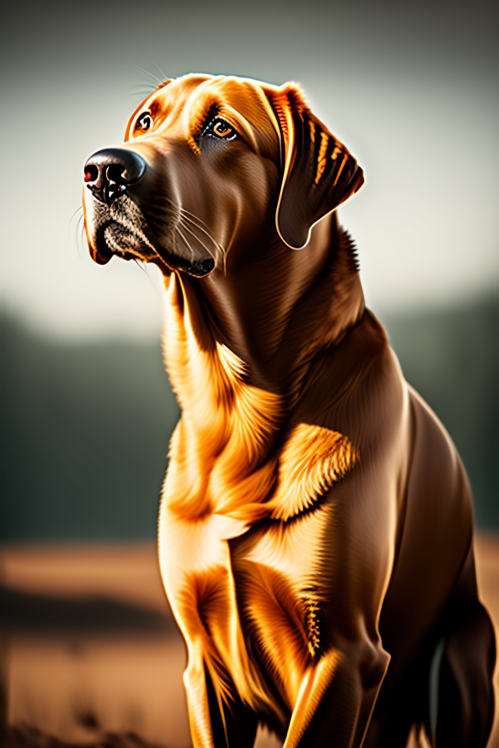 Lexica - Portrait of a handsome labrador