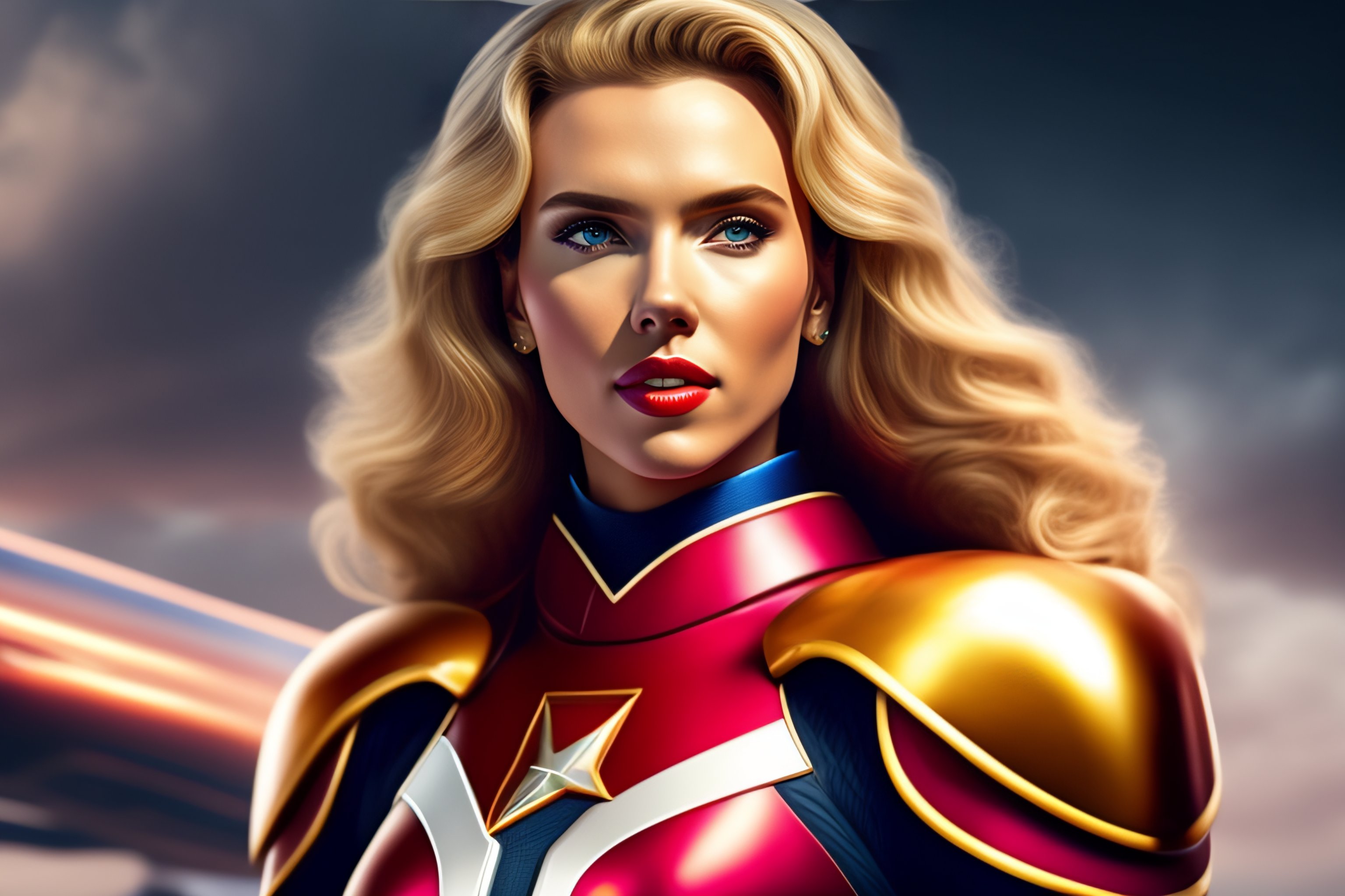 Lexica - Scarlett Johansson 8K realistic power ranger