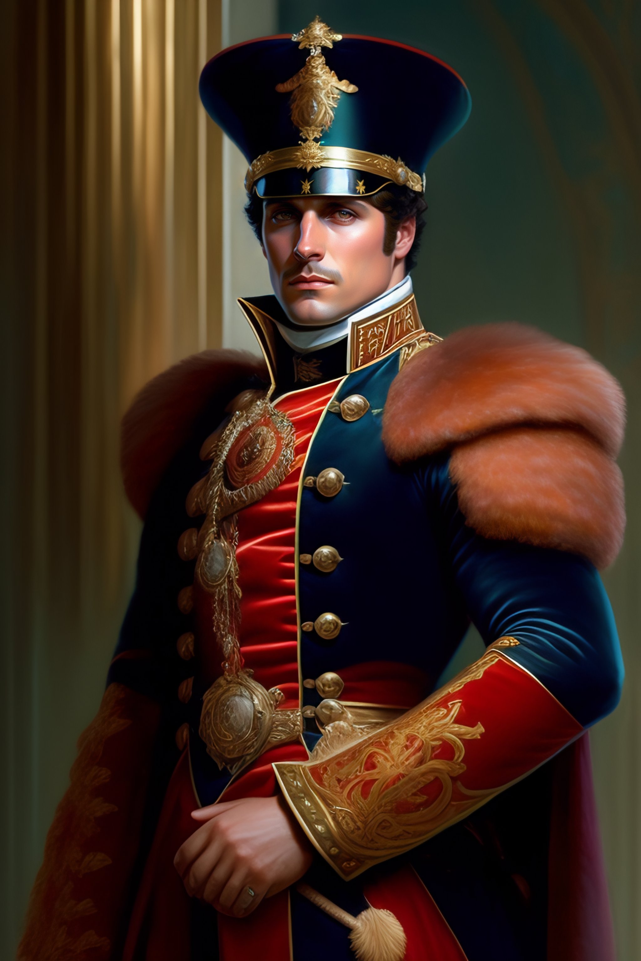Lexica - Napoleon Bonaparte as a fantasy D&D character, portrait art by ...