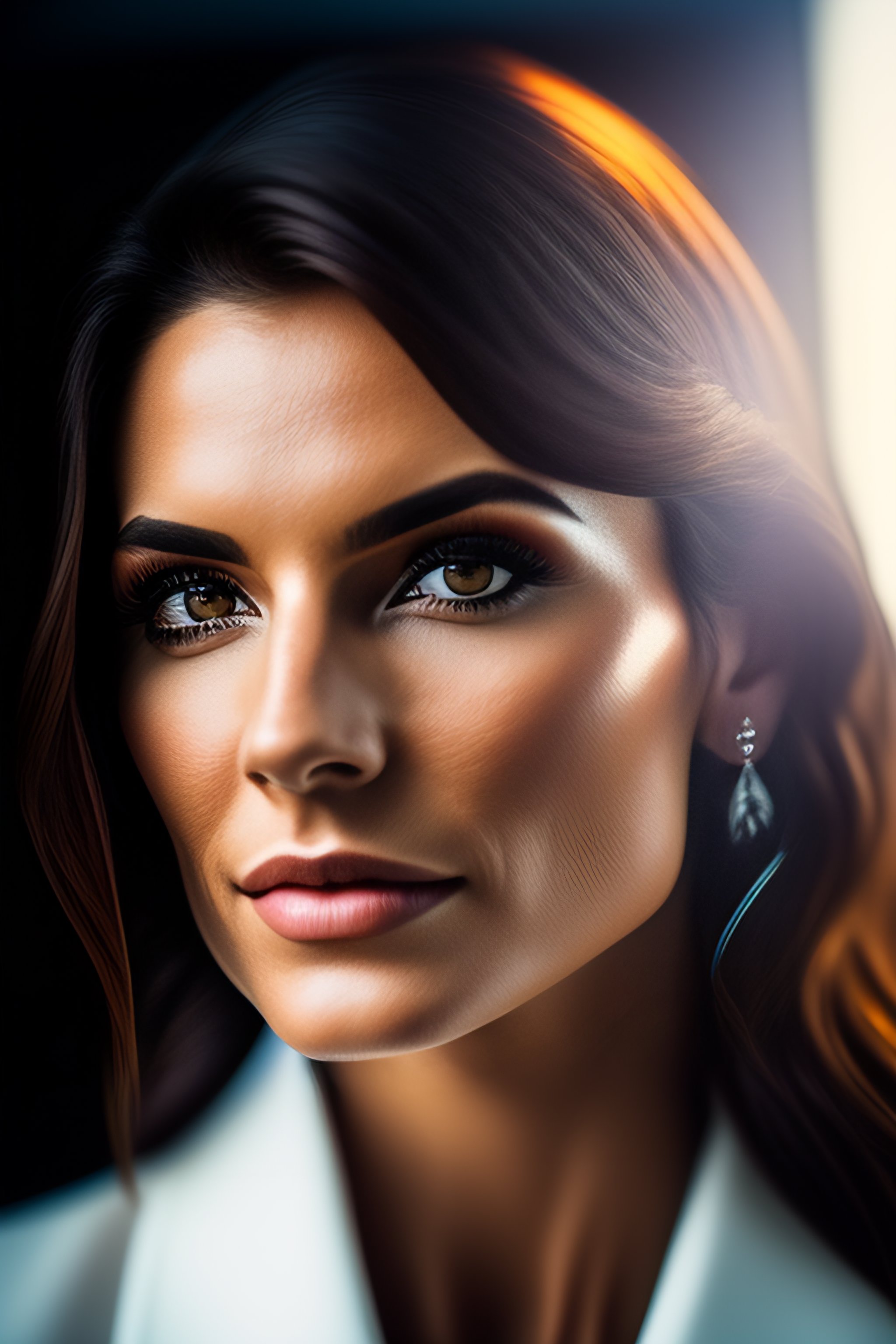 Lexica - Small nose, small nose, Business woman, long shot, straight ...