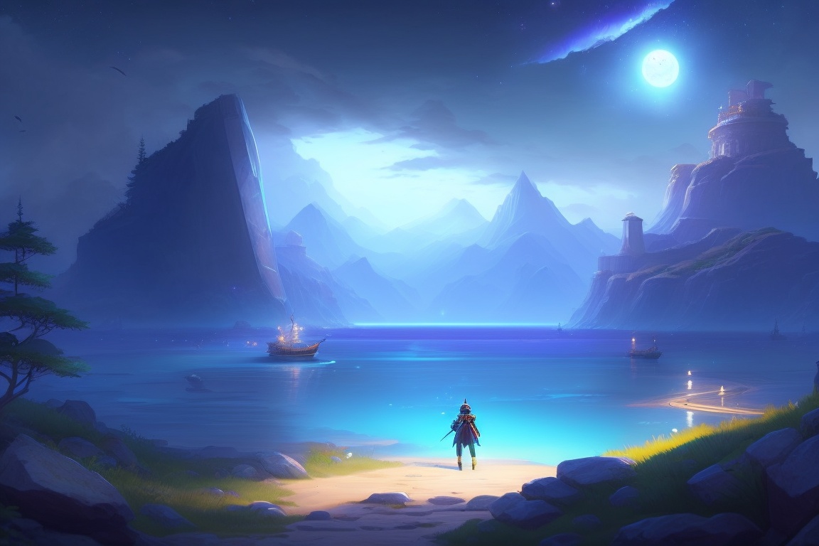 Lexica - Final fantasy, lanscape,moonlight, light rays, hope, hyper ...