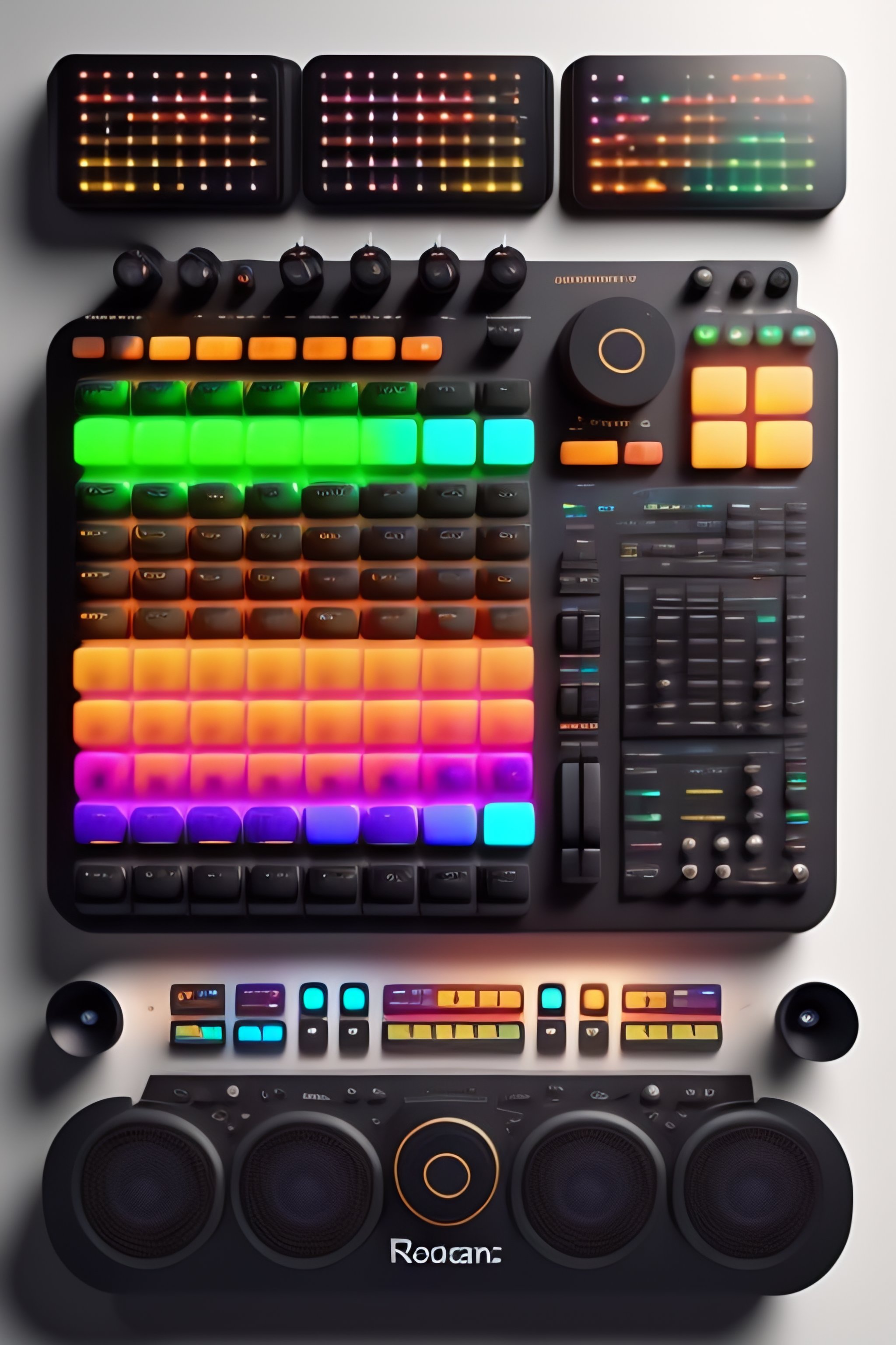 Lexica - Roland rhythm machine beat pad, Costumes and props, Knolling ...