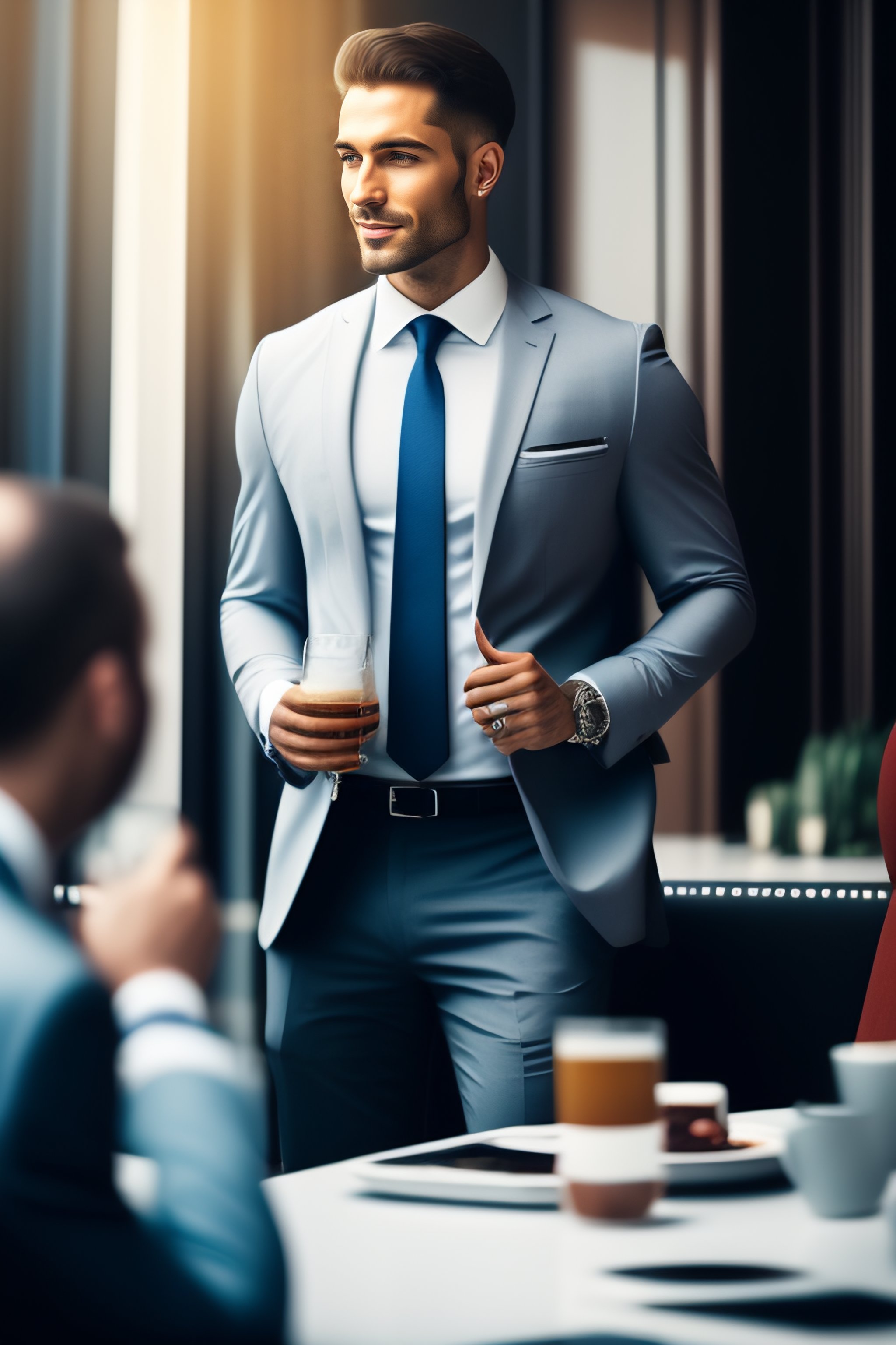 Lexica - Man wearing a business suit