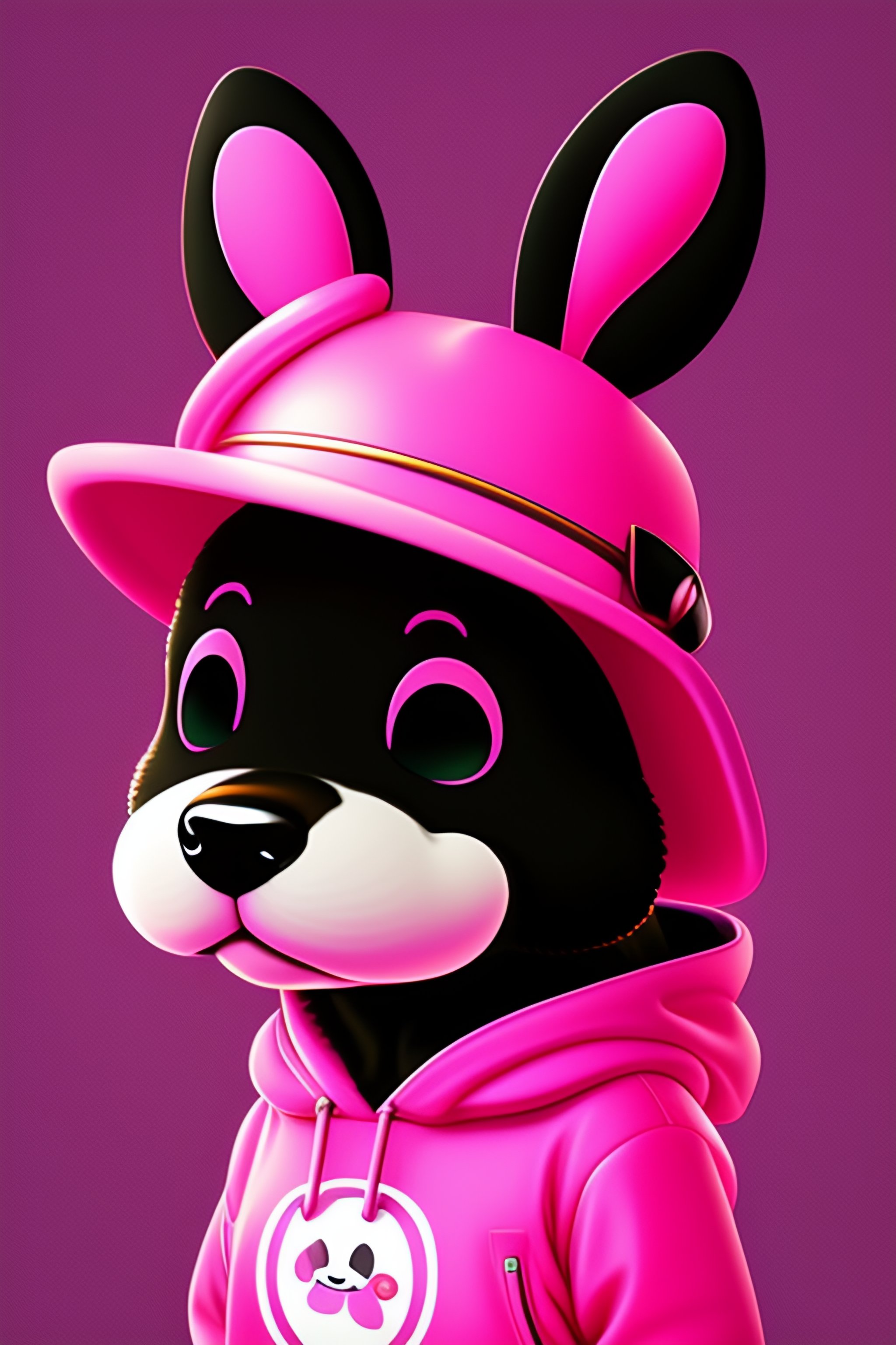 Lexica - Award winning simple vector art, anthropomorphic pink dog ...