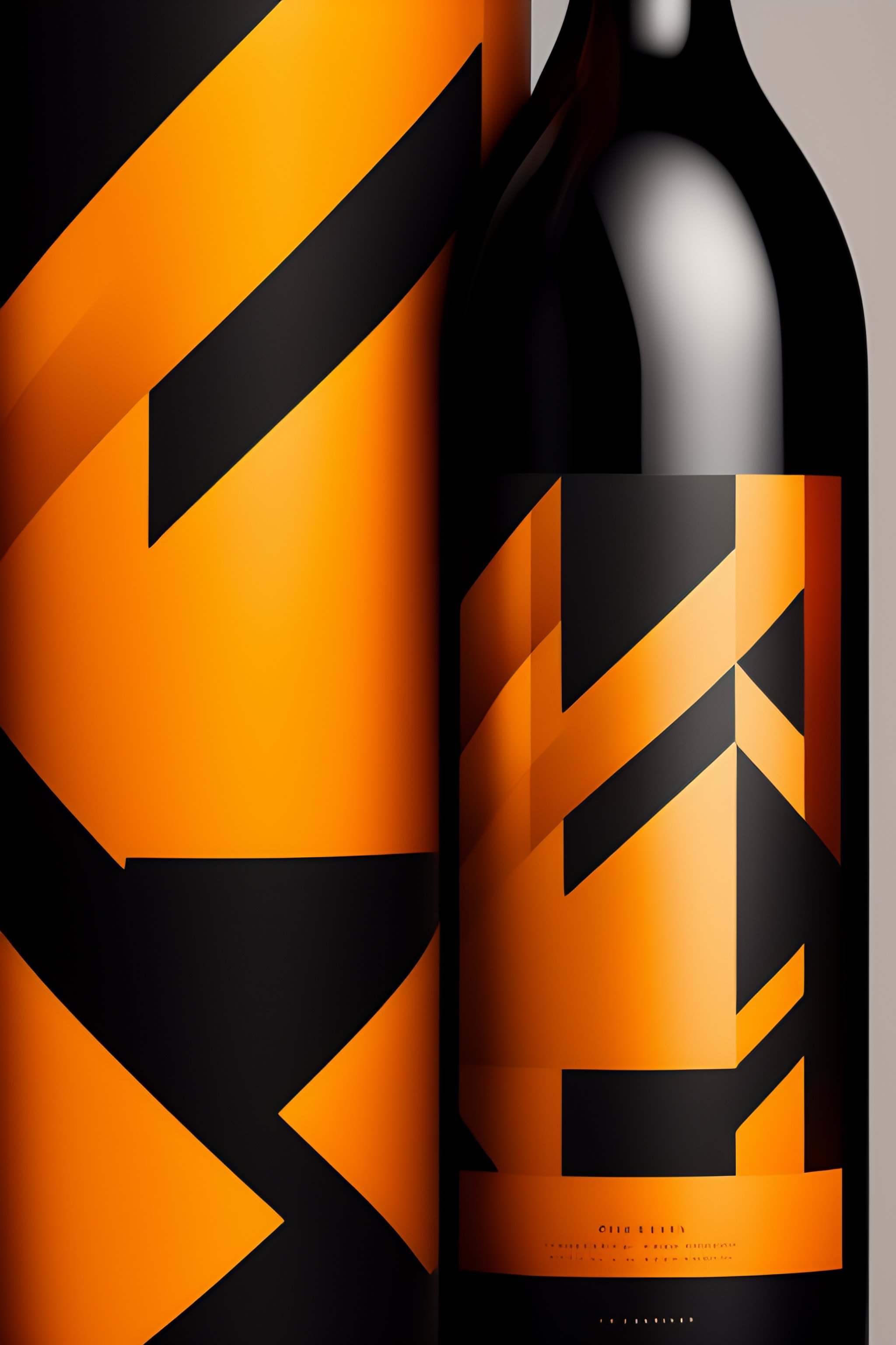 Wine Bottle Graphic Design