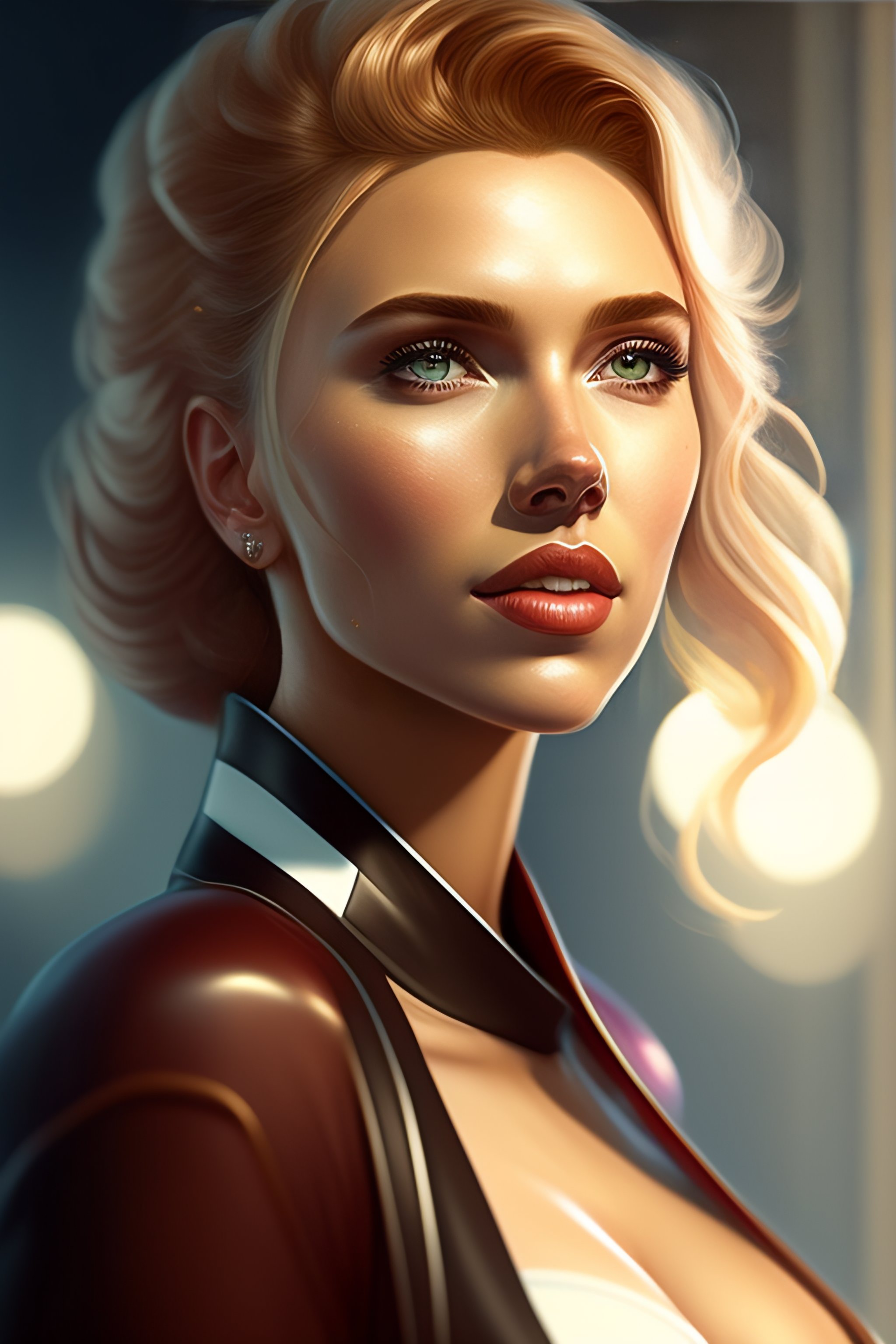 Lexica Scarlett Johansson Super Happy Anatomy Only Two Hands