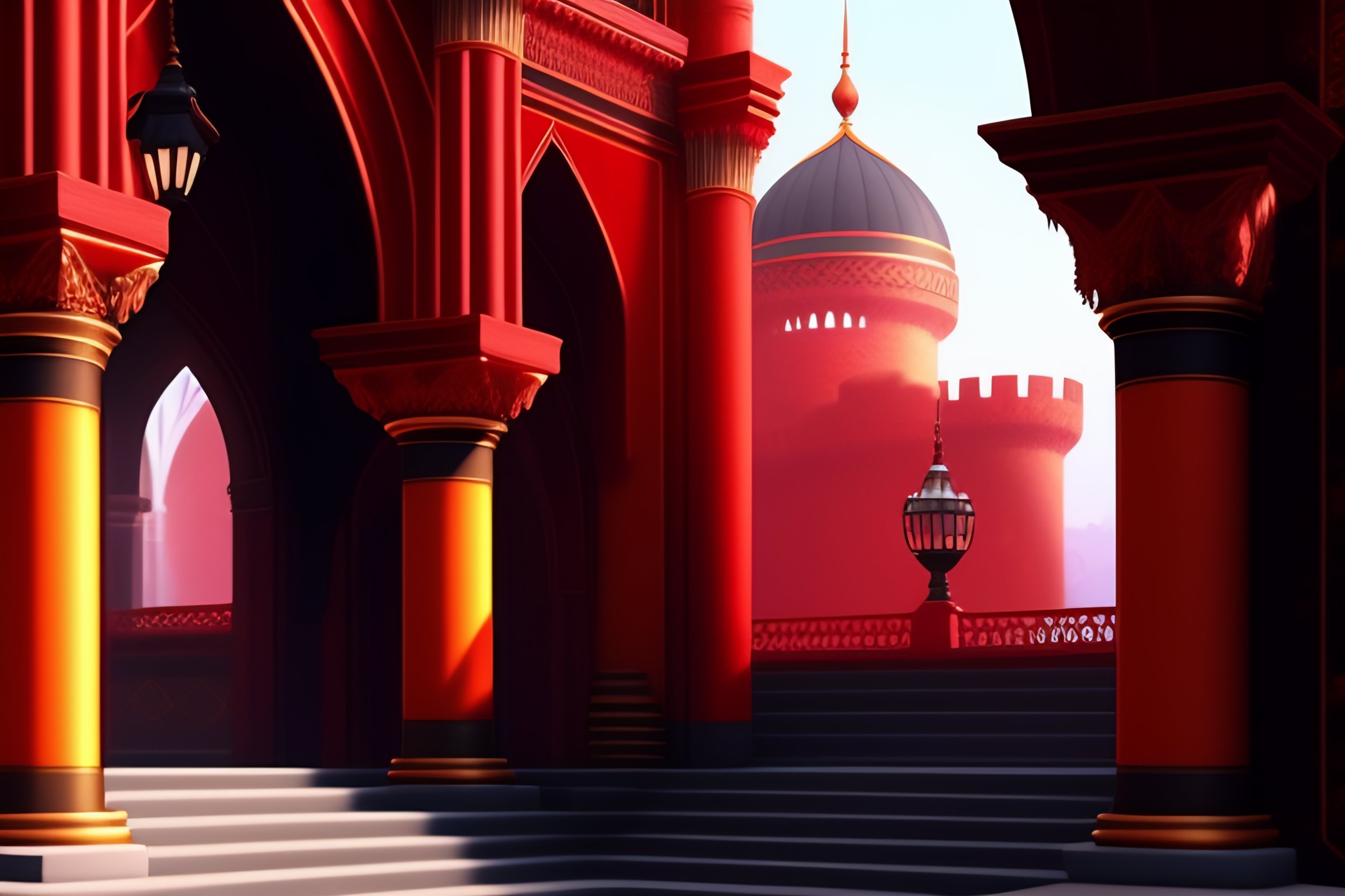 Lexica - Interior, castle, objects, columns, islam, architecture ...