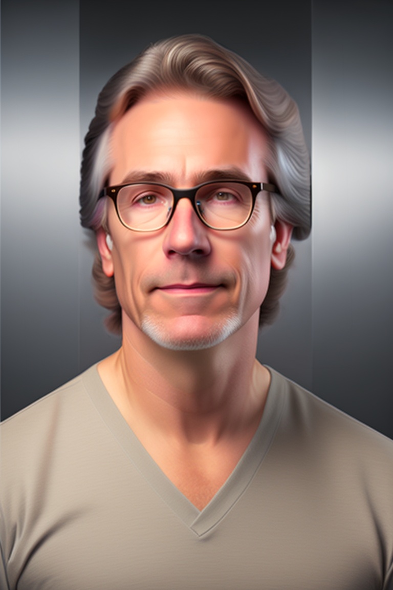 Lexica - A potrait of middle age american physicist wearing specs ...